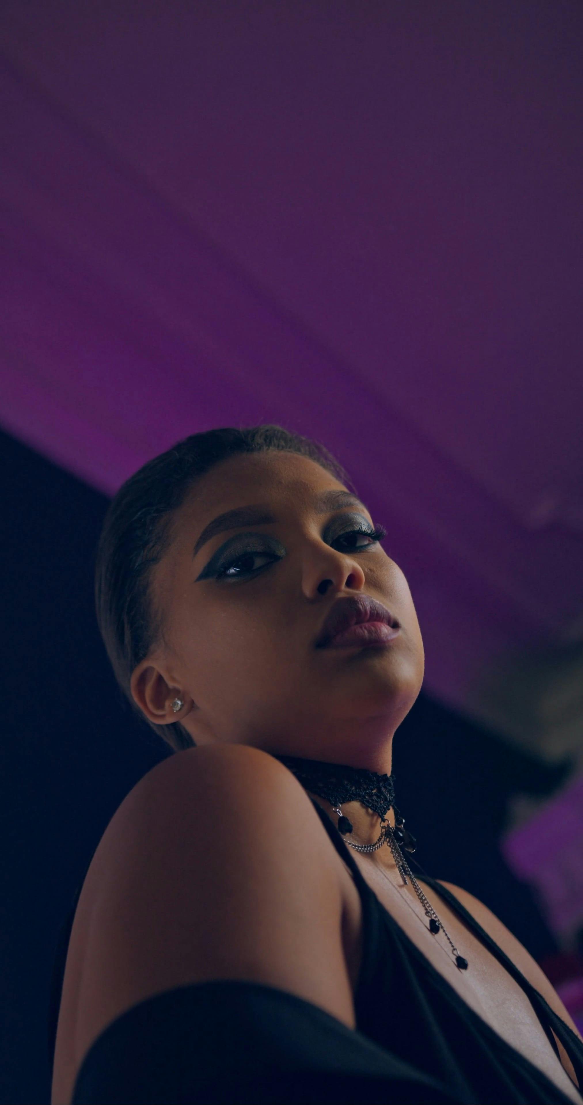 A Beautiful Woman Looking Fiercely at the Camera Free Stock Video ...