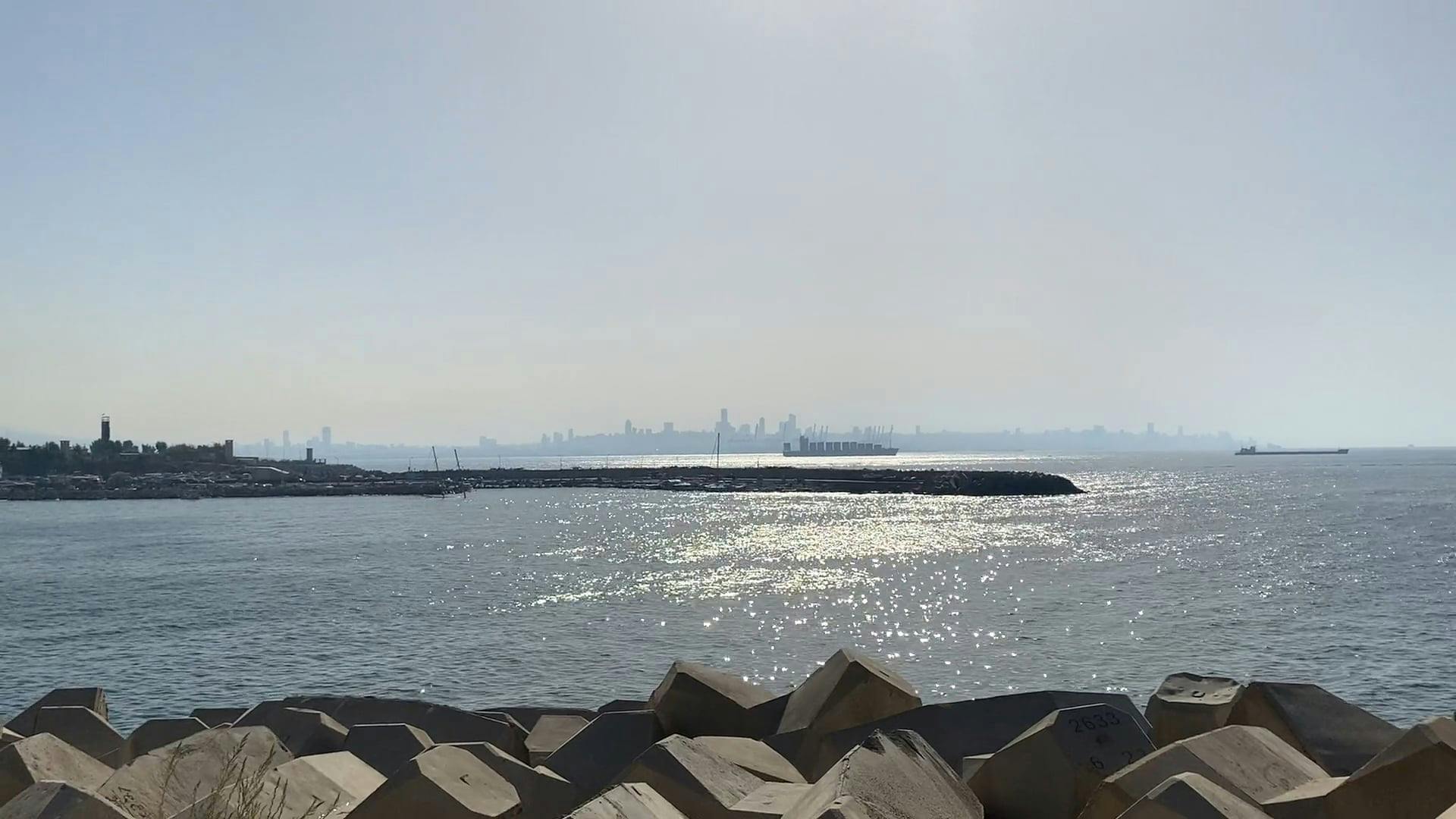 Man Made Sea Wall In The Sea Bay Free Stock Video Footage, Royalty-Free ...