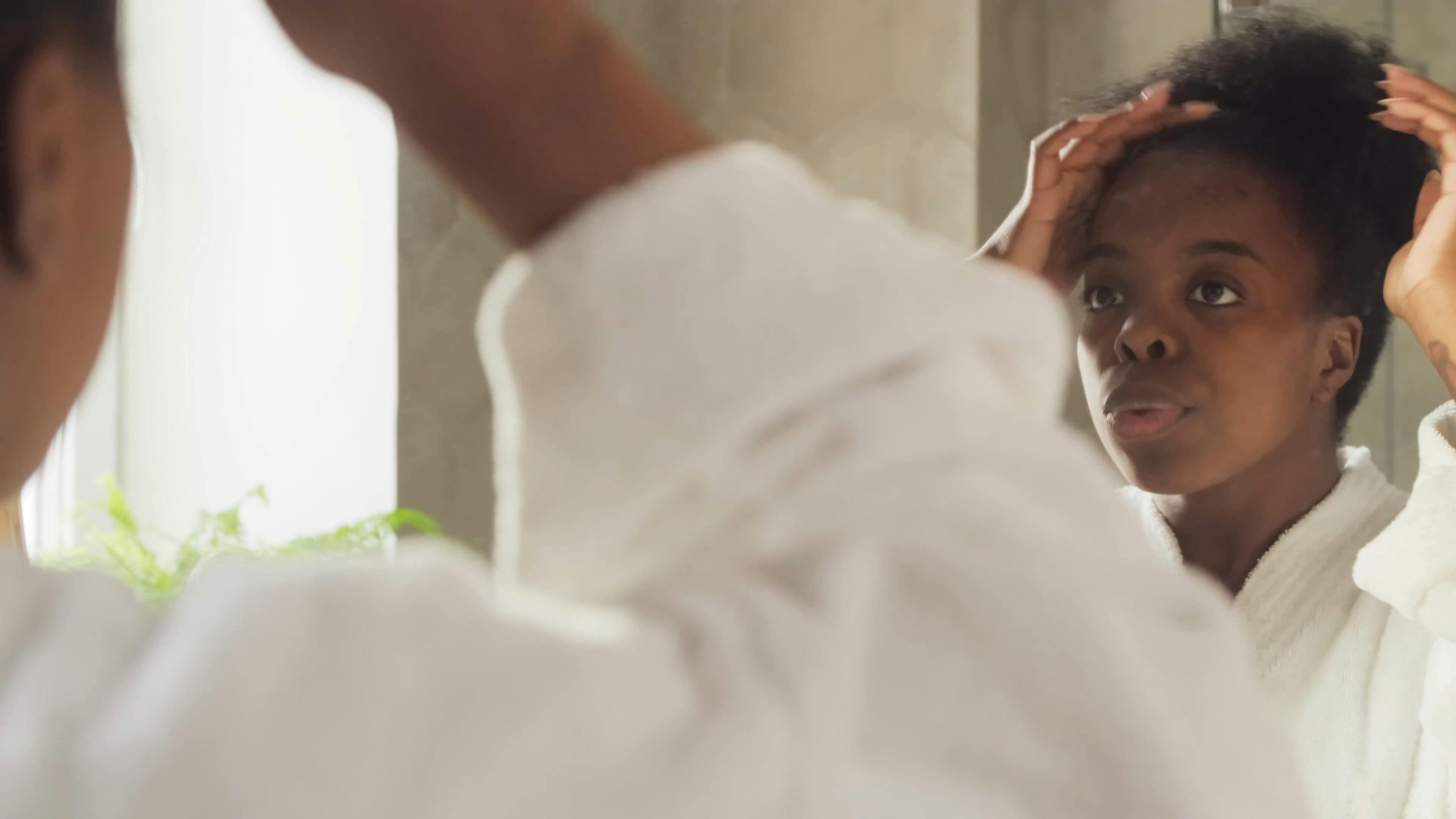 A Man Washing His Face While Looking at the Mirror Free Stock Video ...