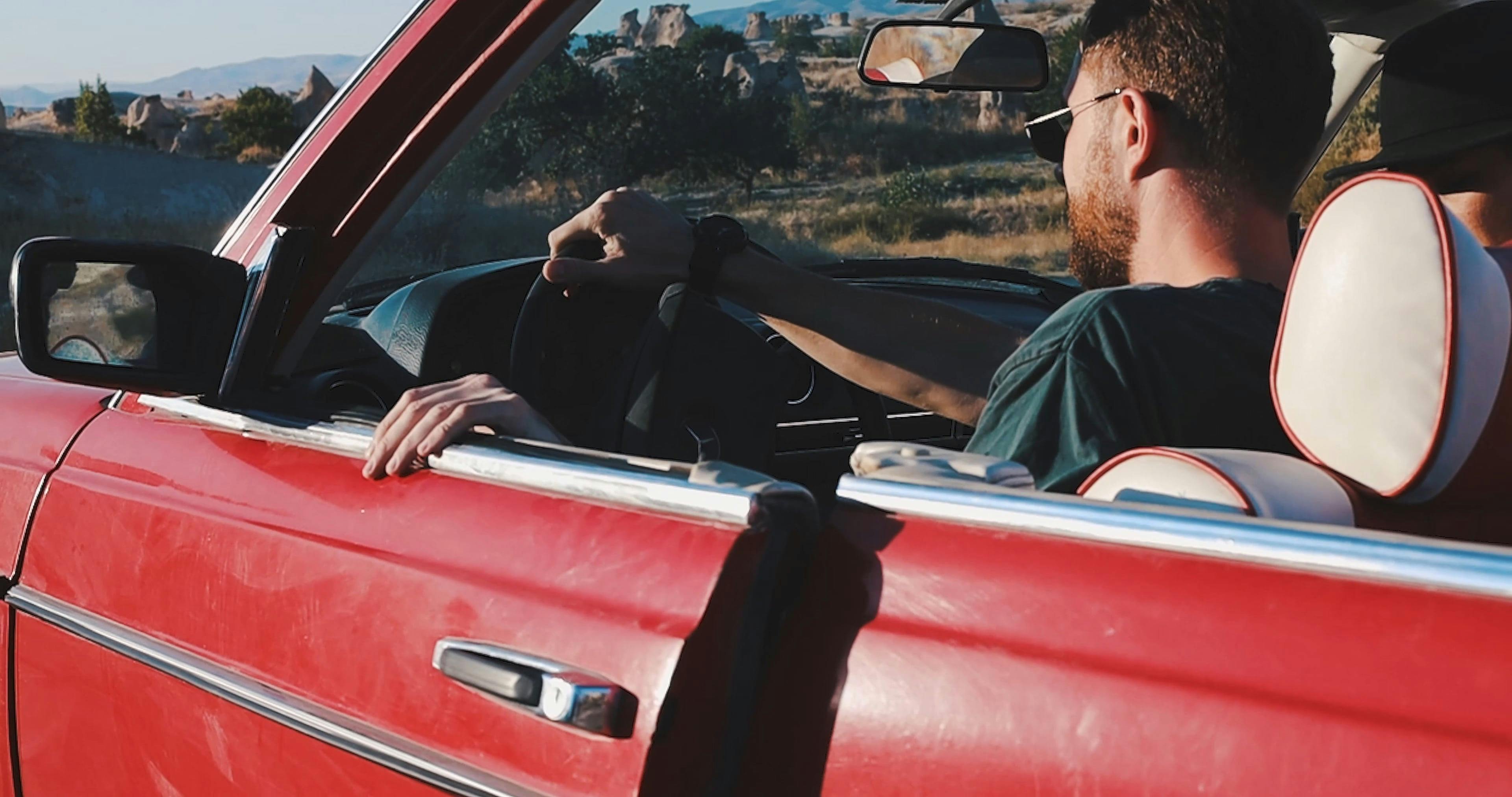 A Man Getting Off the Car Free Stock Video Footage, Royalty-Free 4K ...