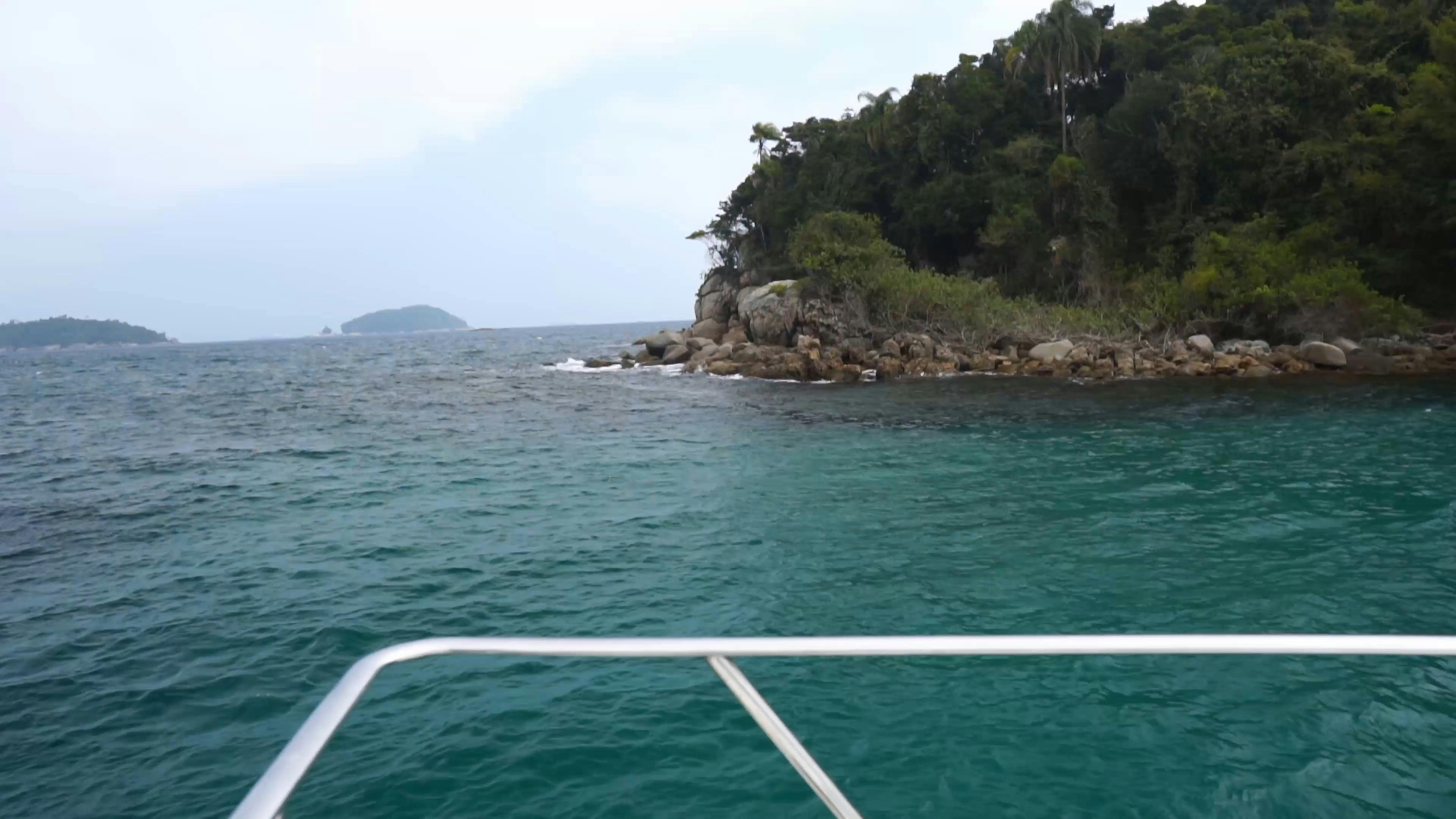 Beautiful View of Sea From a Yacht Free Stock Video Footage, Royalty ...