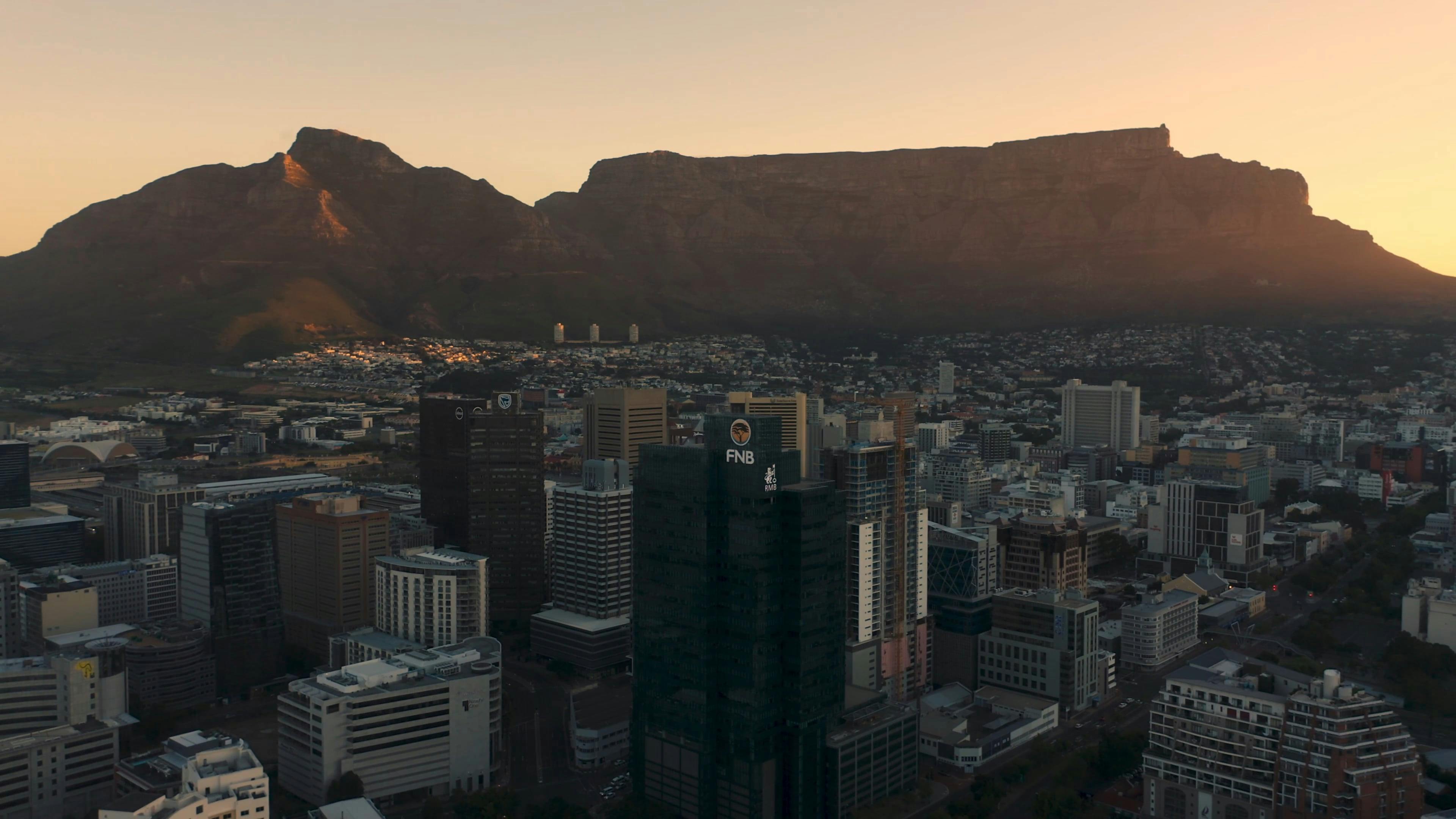 Drone Footage of Cityscape During Sunset Free Stock Video Footage ...