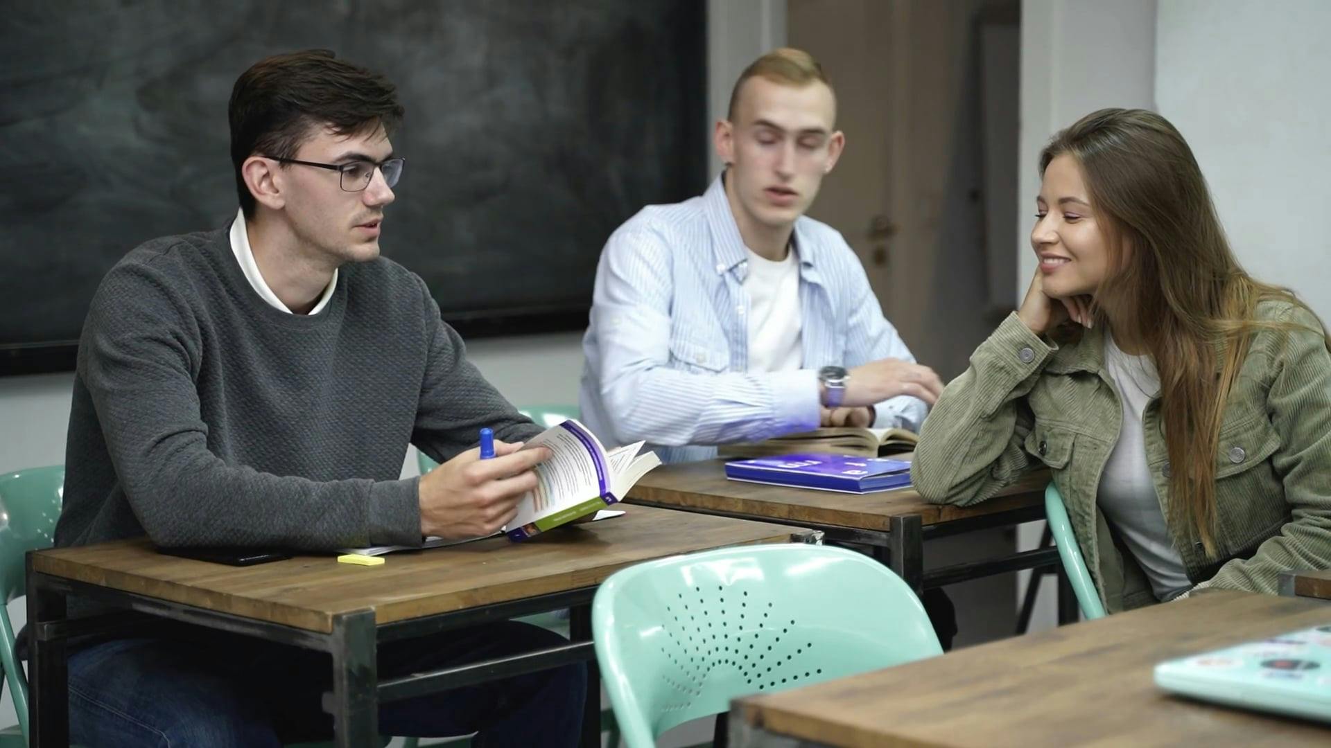 Students Talking to Each Other · Free Stock Video