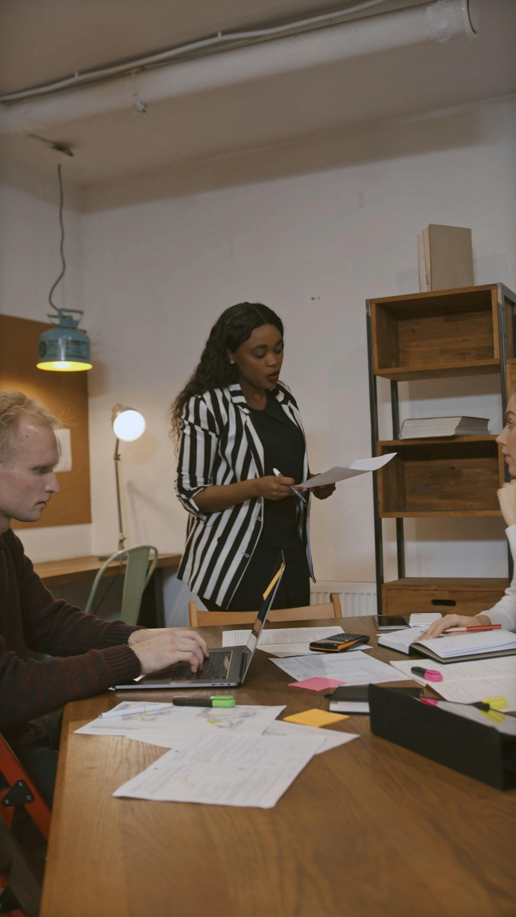 Young Woman in Job Interview · Free Stock Video