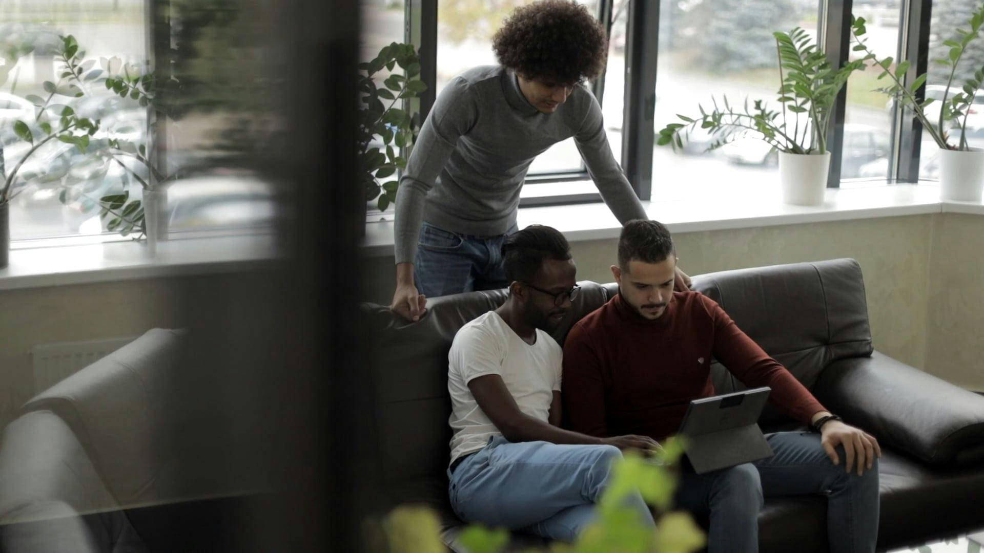 Men Talking to Each Other · Free Stock Video