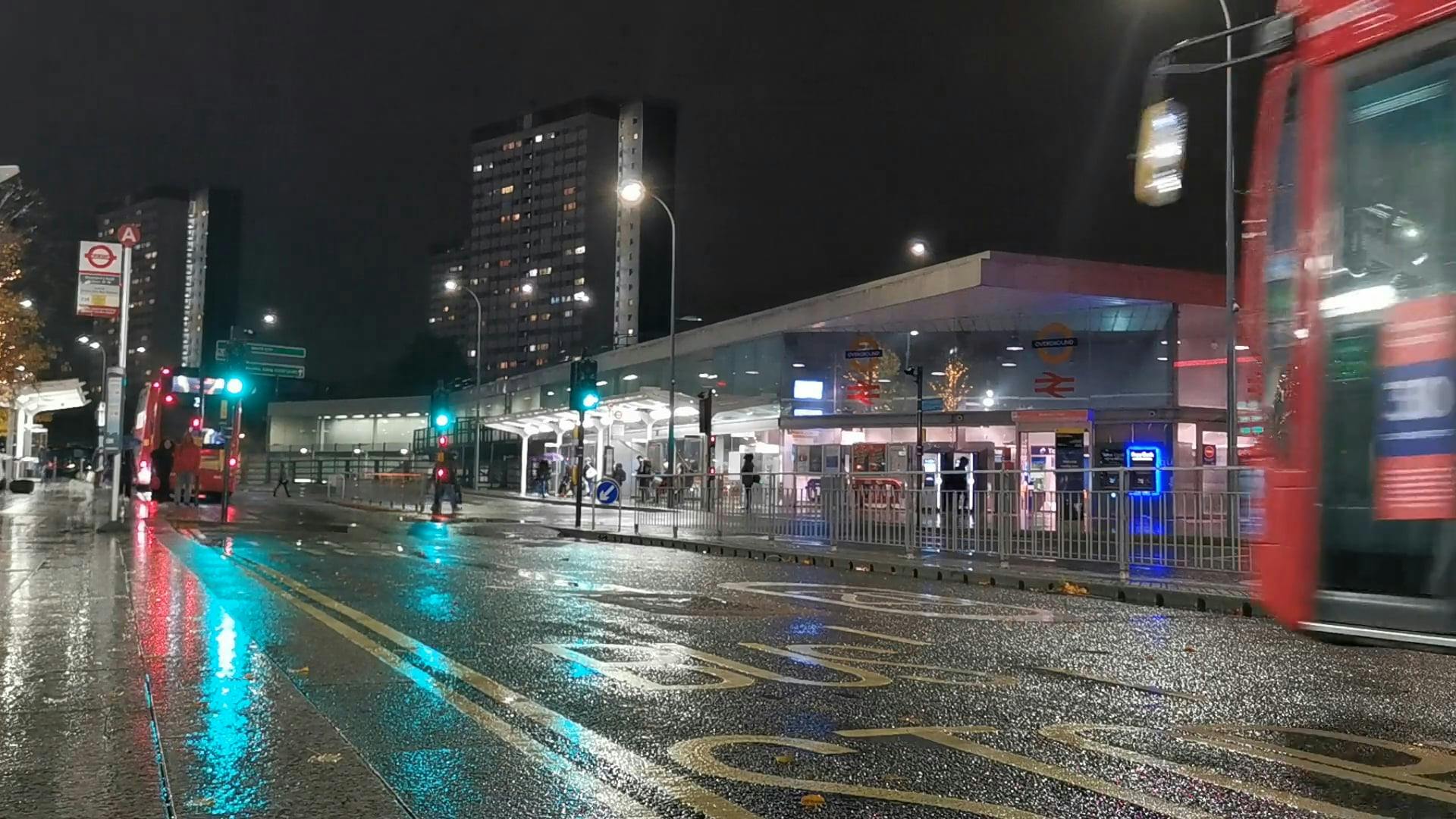 Traffic In London Street At Night Free Stock Video Footage, Royalty ...