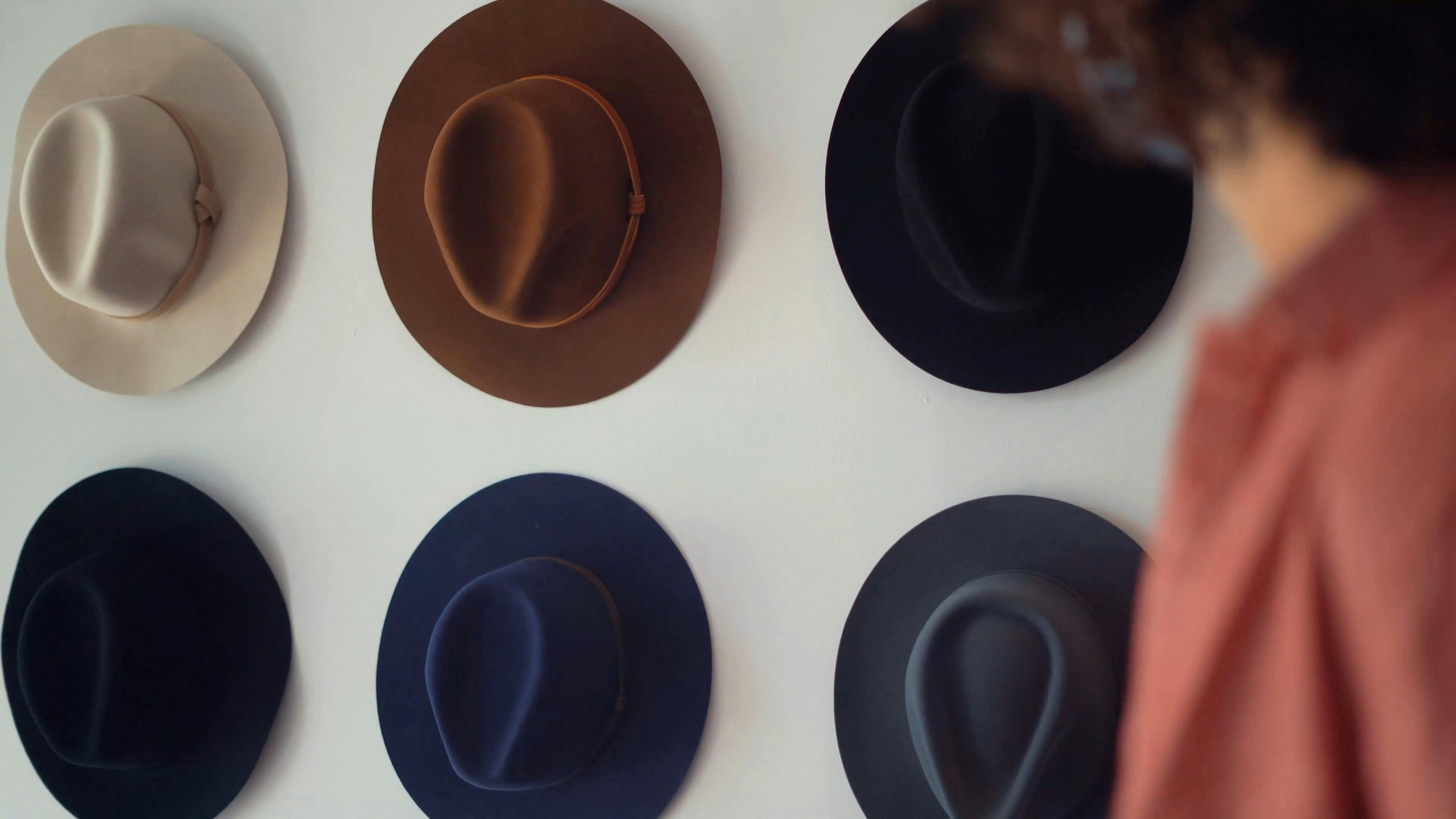 Man Selecting a Hat from Shop Free Stock Video Footage, Royalty-Free 4K ...