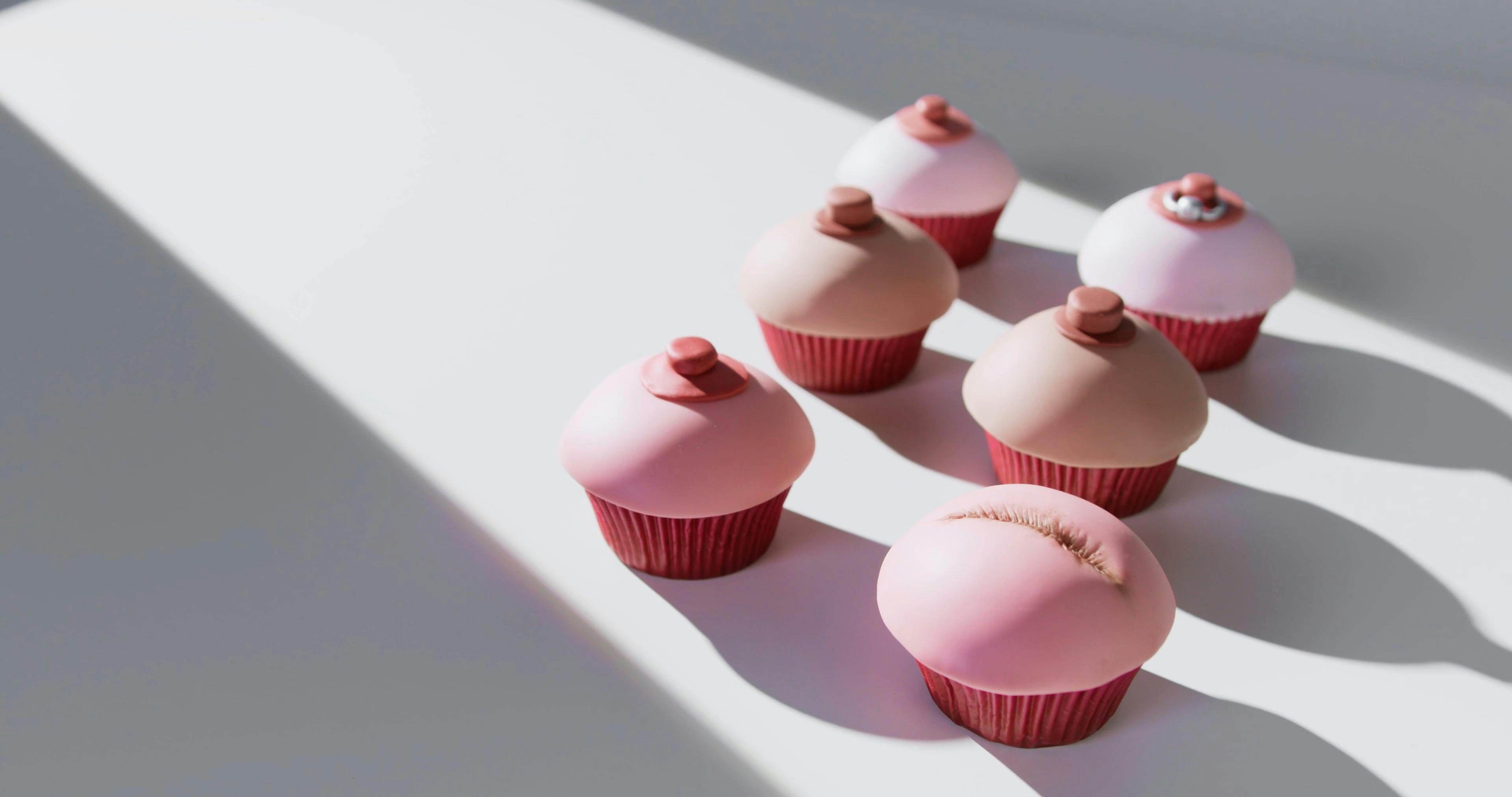 Body Parts Inspired Cupcakes Design Free Stock Video Footage, Royalty ...