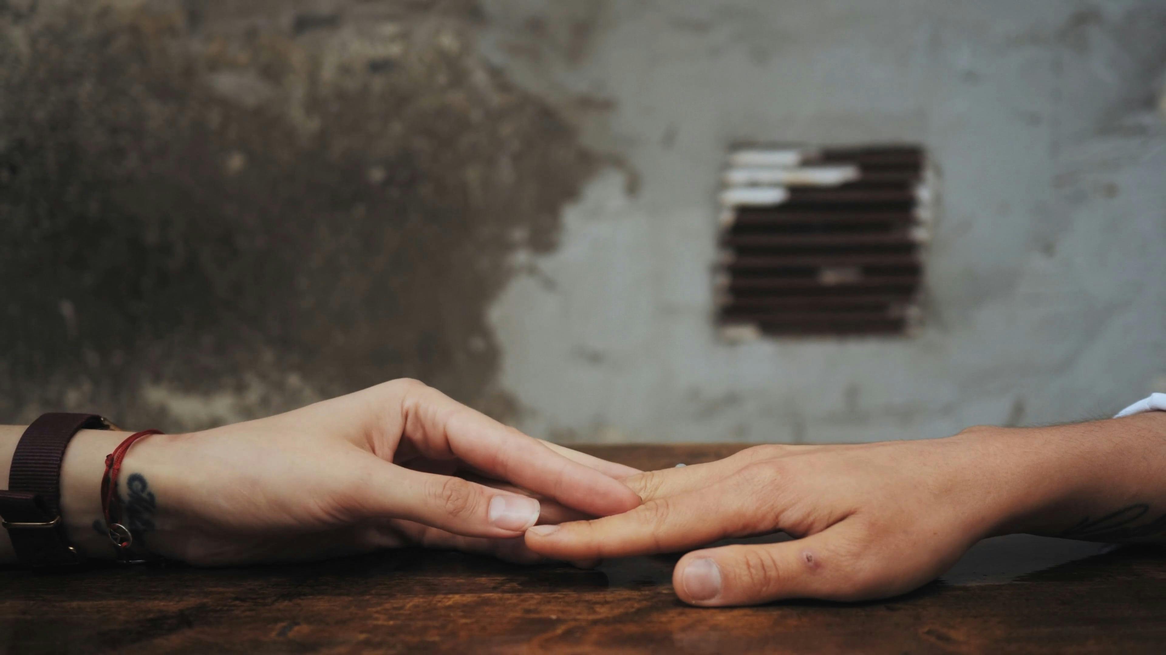 A Couple Hands Caressing Each Other · Free Stock Video