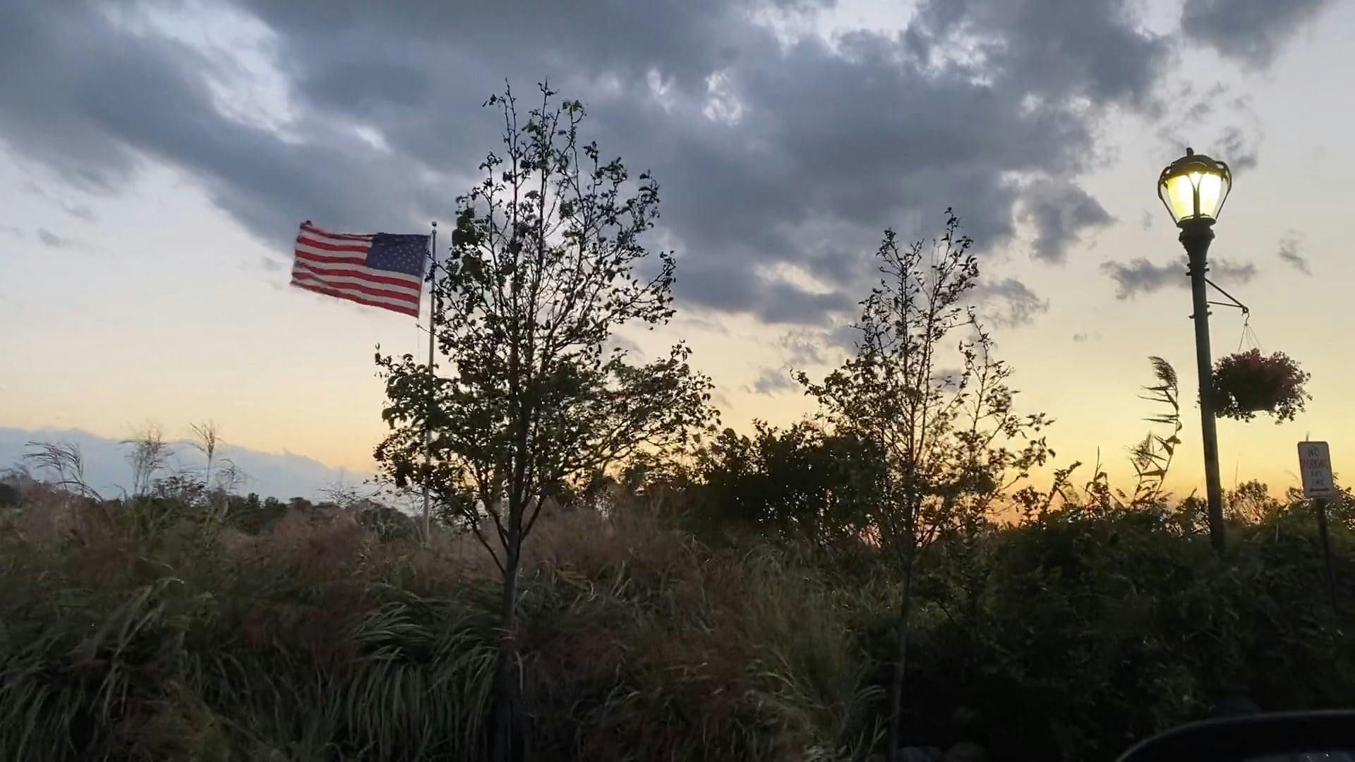 The American Flag Raised High In A Flag Pole Free Stock Video Footage ...