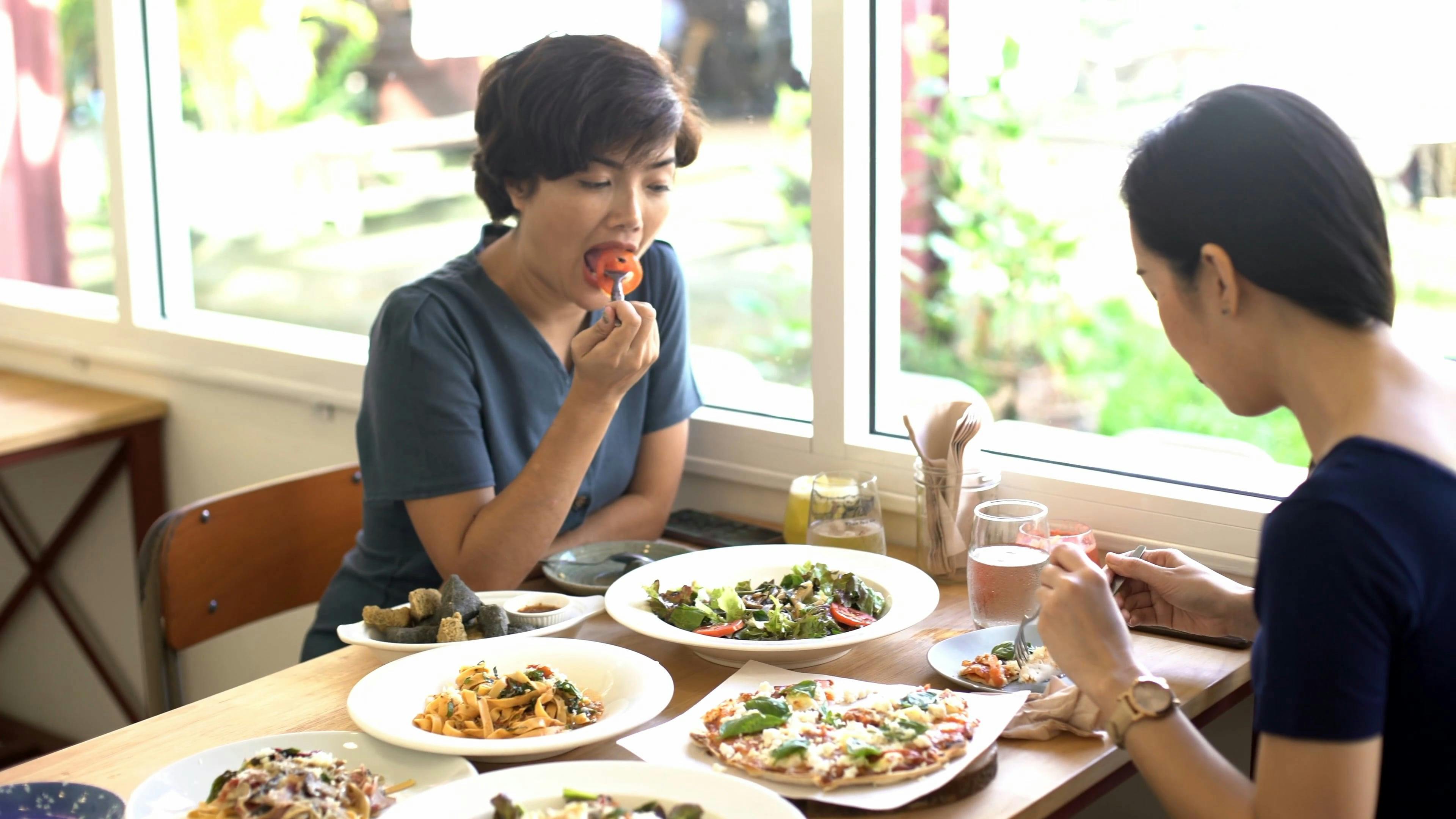 People Eating Together · Free Stock Video