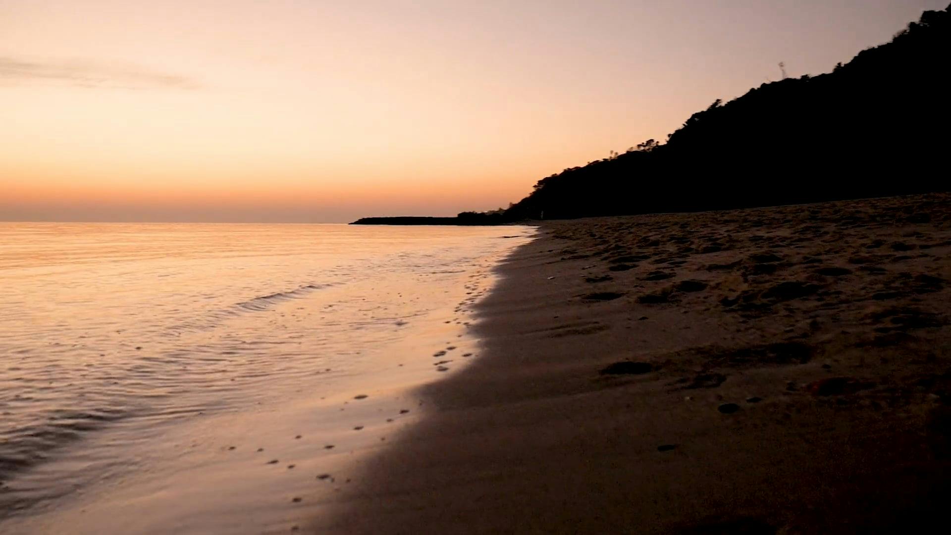 Landscape of a Calm Beach Free Stock Video Footage, Royalty-Free 4K ...