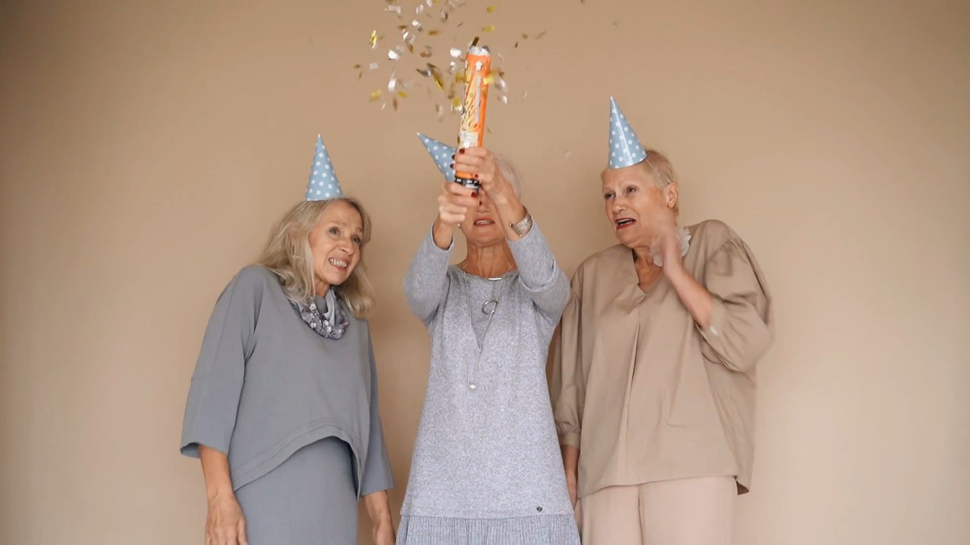 Group of Elderly People Celebrating a Birthday · Free Stock Video
