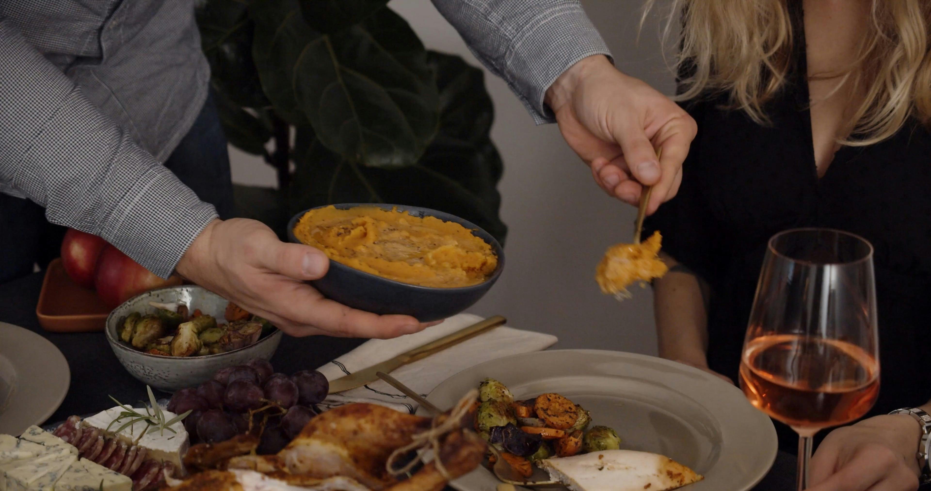 Person Pouring Sauce On Food · Free Stock Video