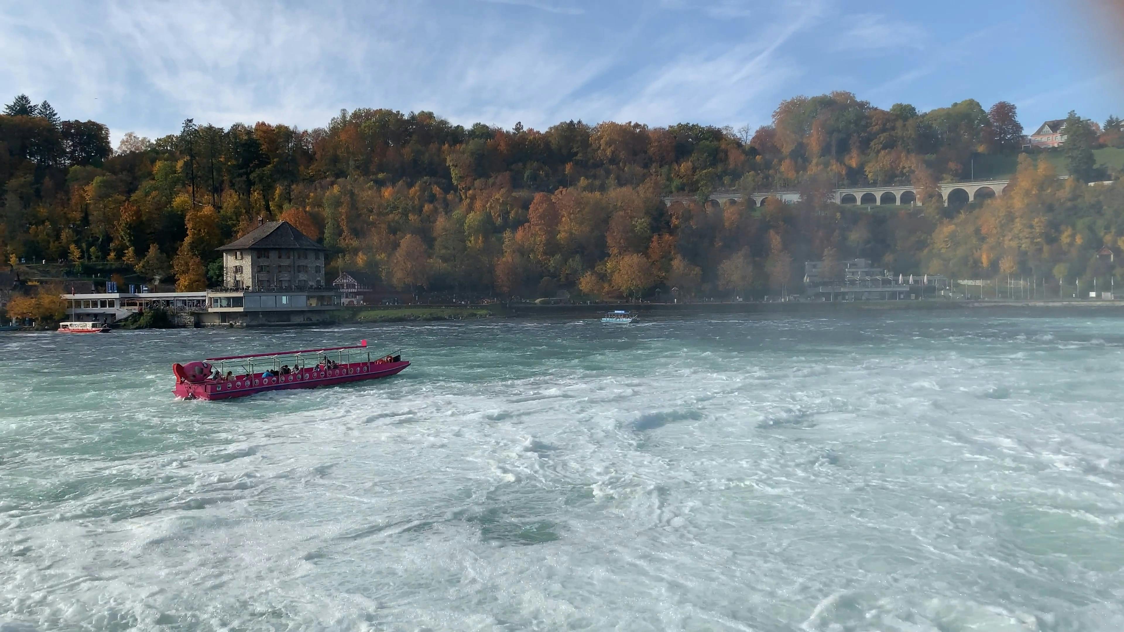 Red Boat Rushing Through the Waves Free Stock Video Footage, Royalty ...