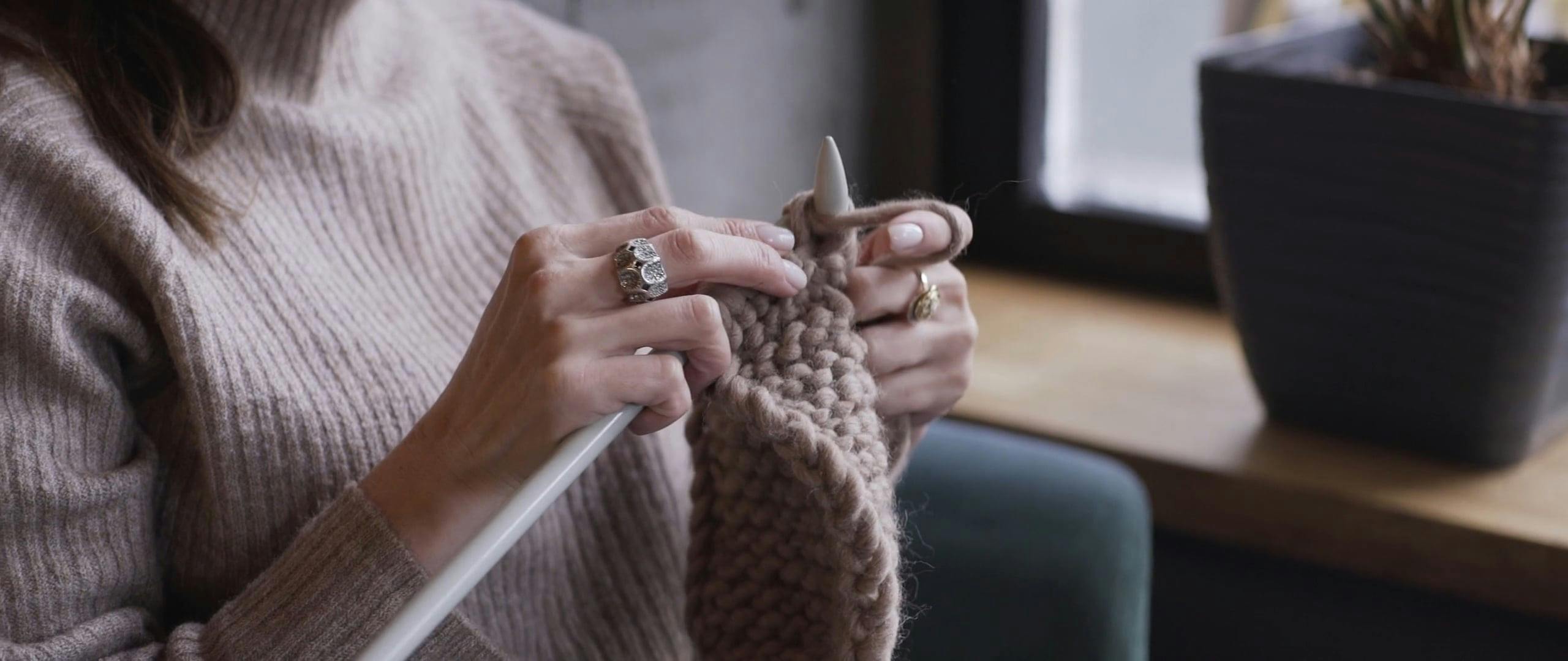 A Person Knitting · Free Stock Video