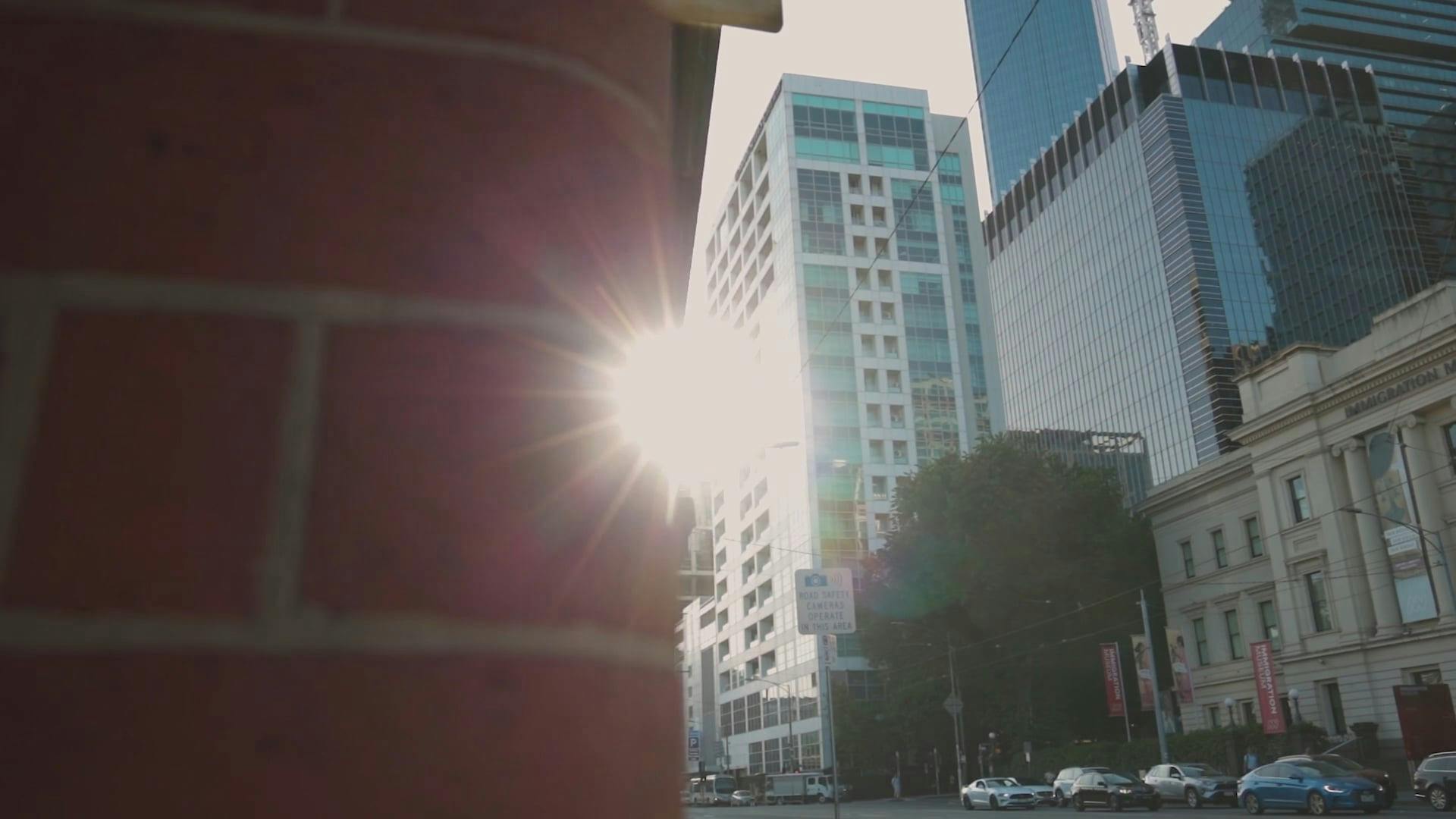 Video of a Sun and Building Free Stock Video Footage, Royalty-Free 4K ...