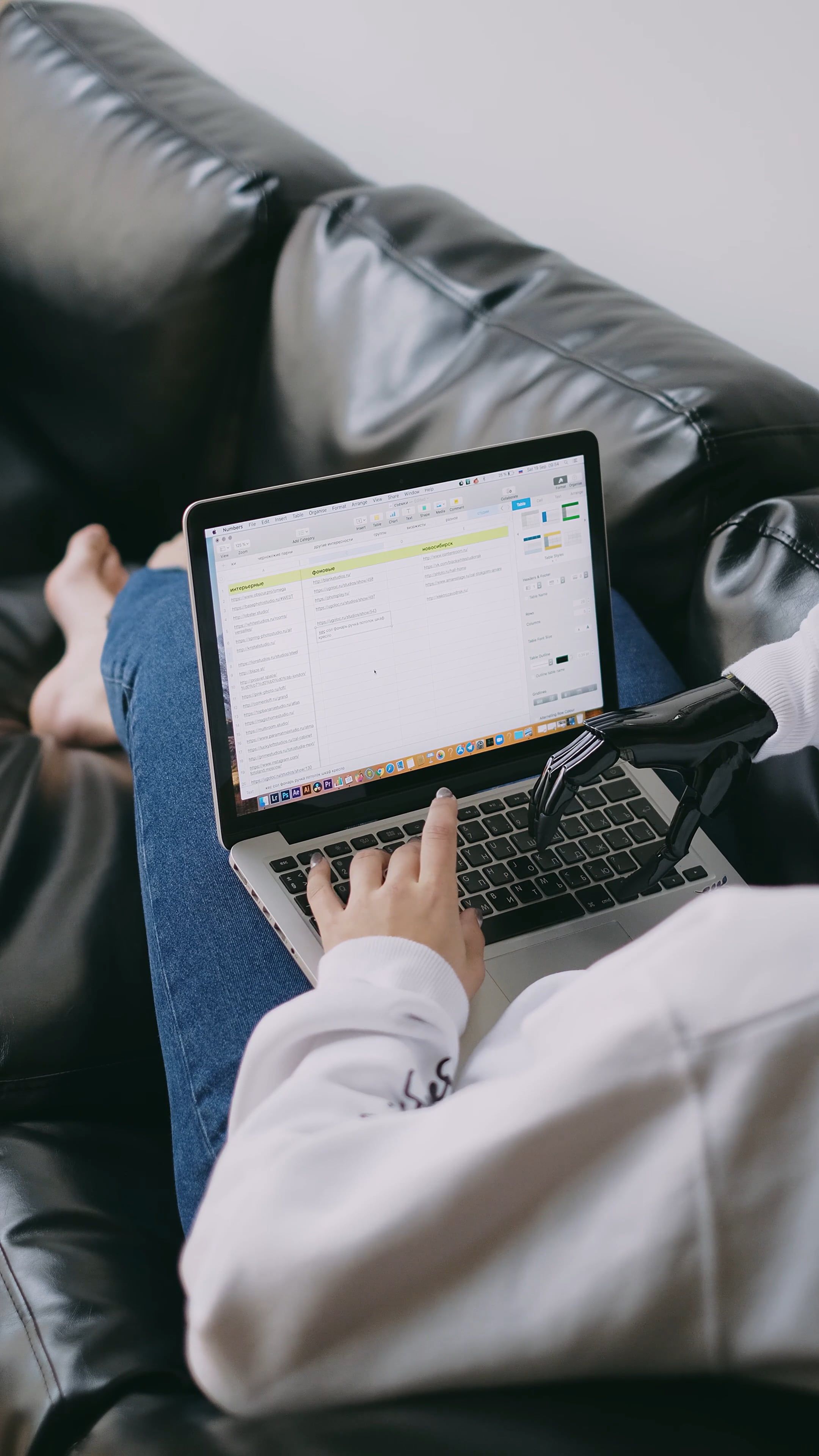 Person Typing on a Laptop While on a Sofa Free Stock Video Footage ...
