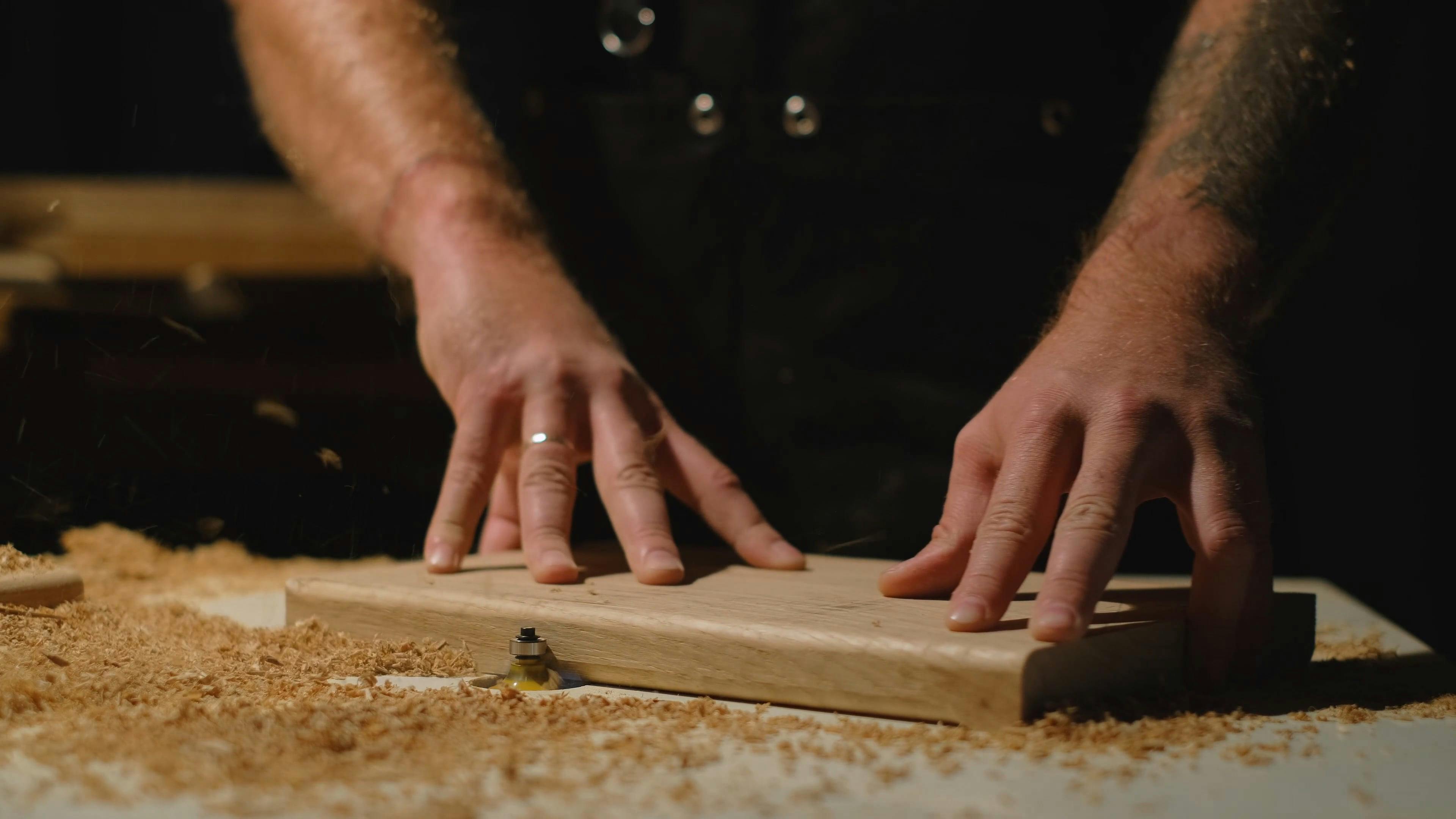 Close Up Shot of Hands Doing Wood Carving Free Stock Video Footage ...