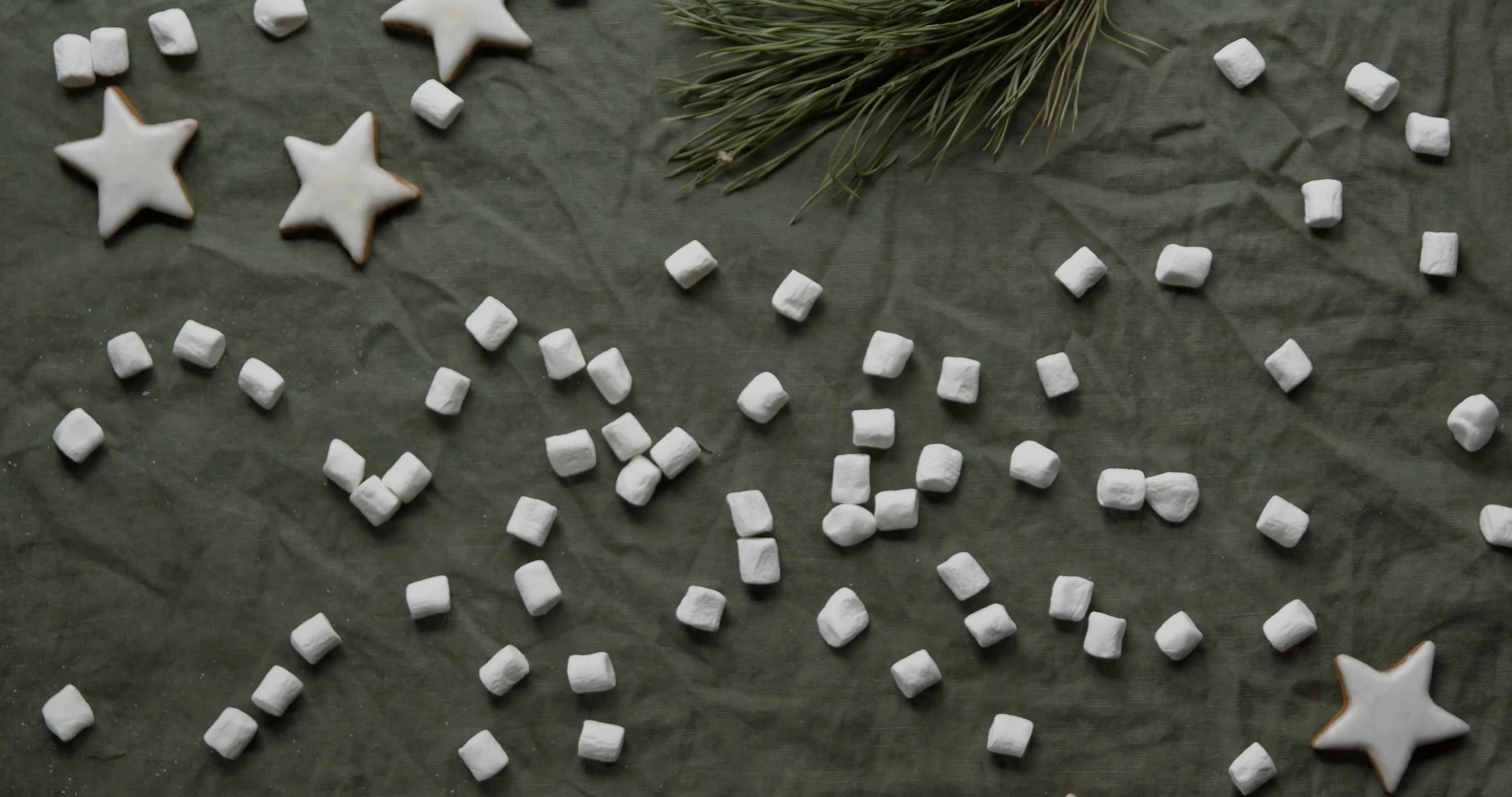 Moving Marshmallows Forming the Word Xmas Free Stock Video Footage ...