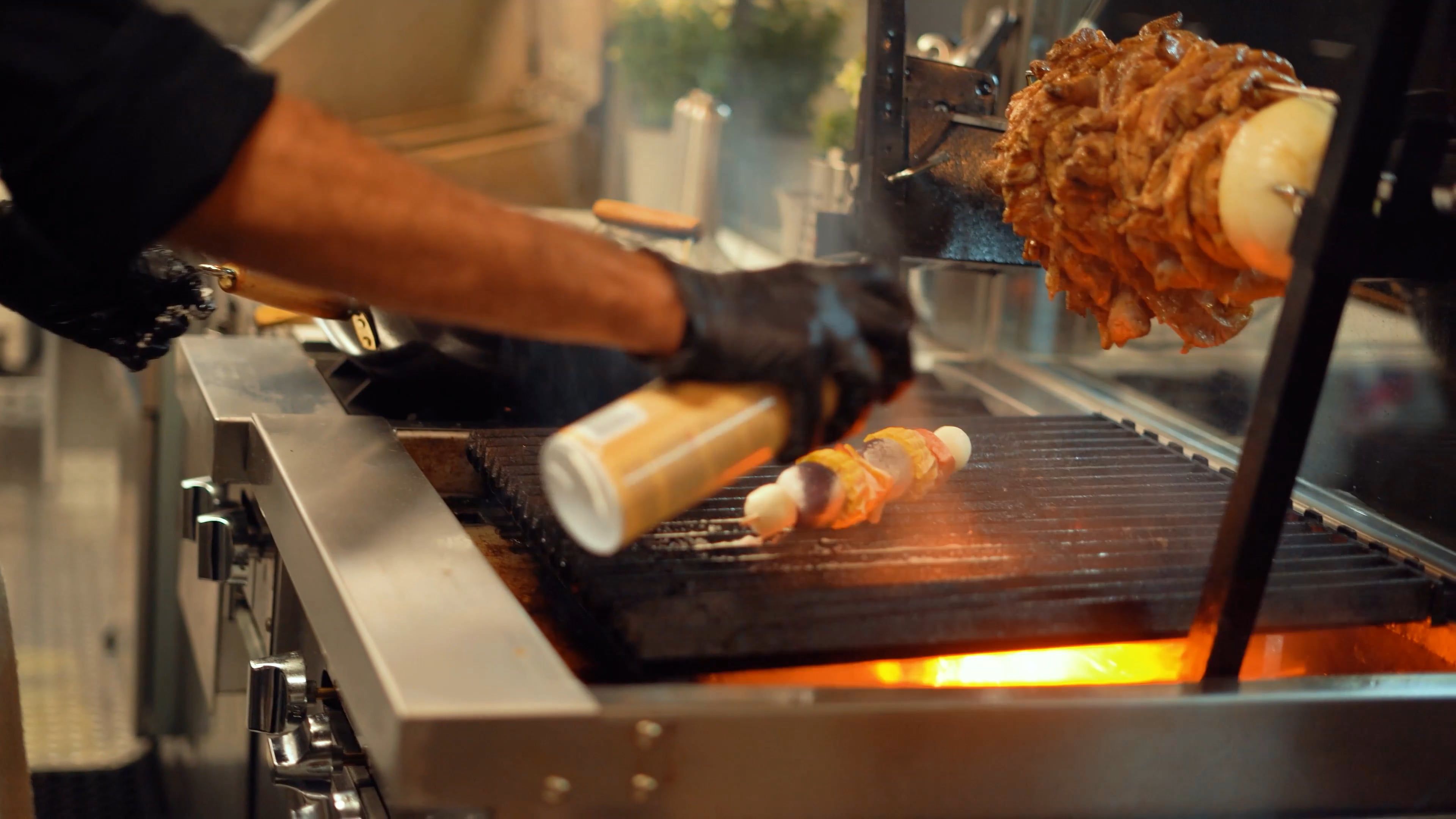 A Person Cooking Kebab Free Stock Video Footage, Royalty-Free 4K & HD ...
