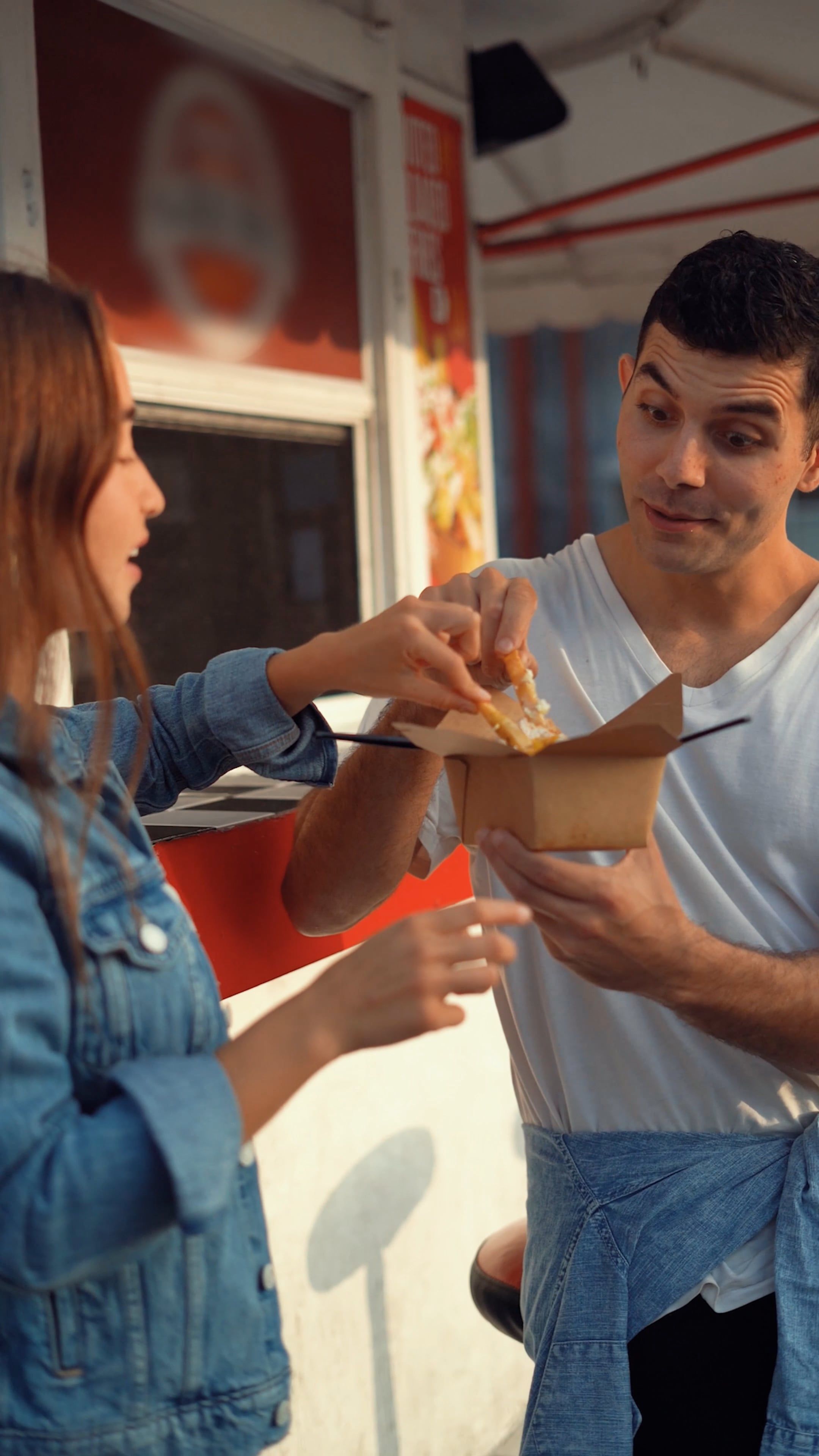 Two People Eating Fries Free Stock Video Footage, Royalty-Free 4K & HD ...