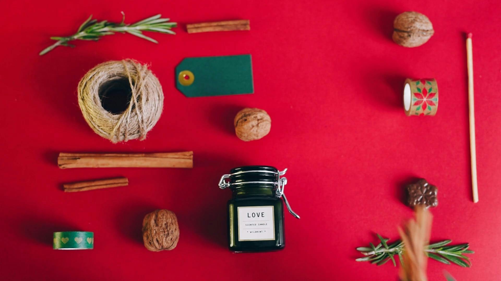 Flat Lay Christmas Decoration · Free Stock Video