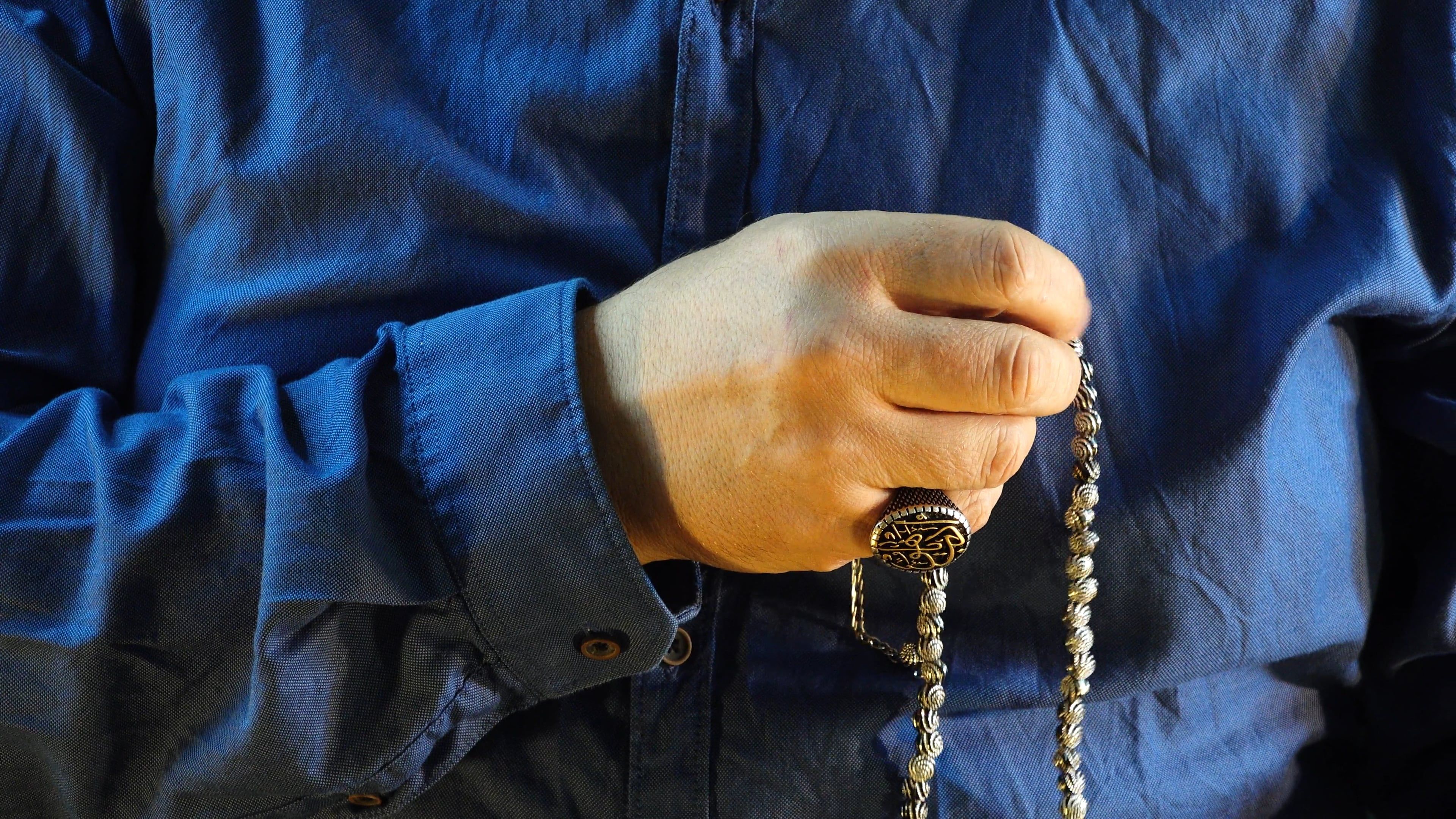 Man Praying with Prayer Beads Free Stock Video Footage, Royalty-Free 4K ...