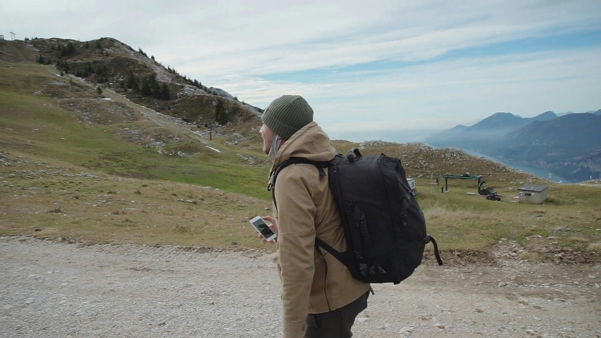 Man Carrying Backpack Hiking Free Stock Video Footage, Royalty-Free 4K ...