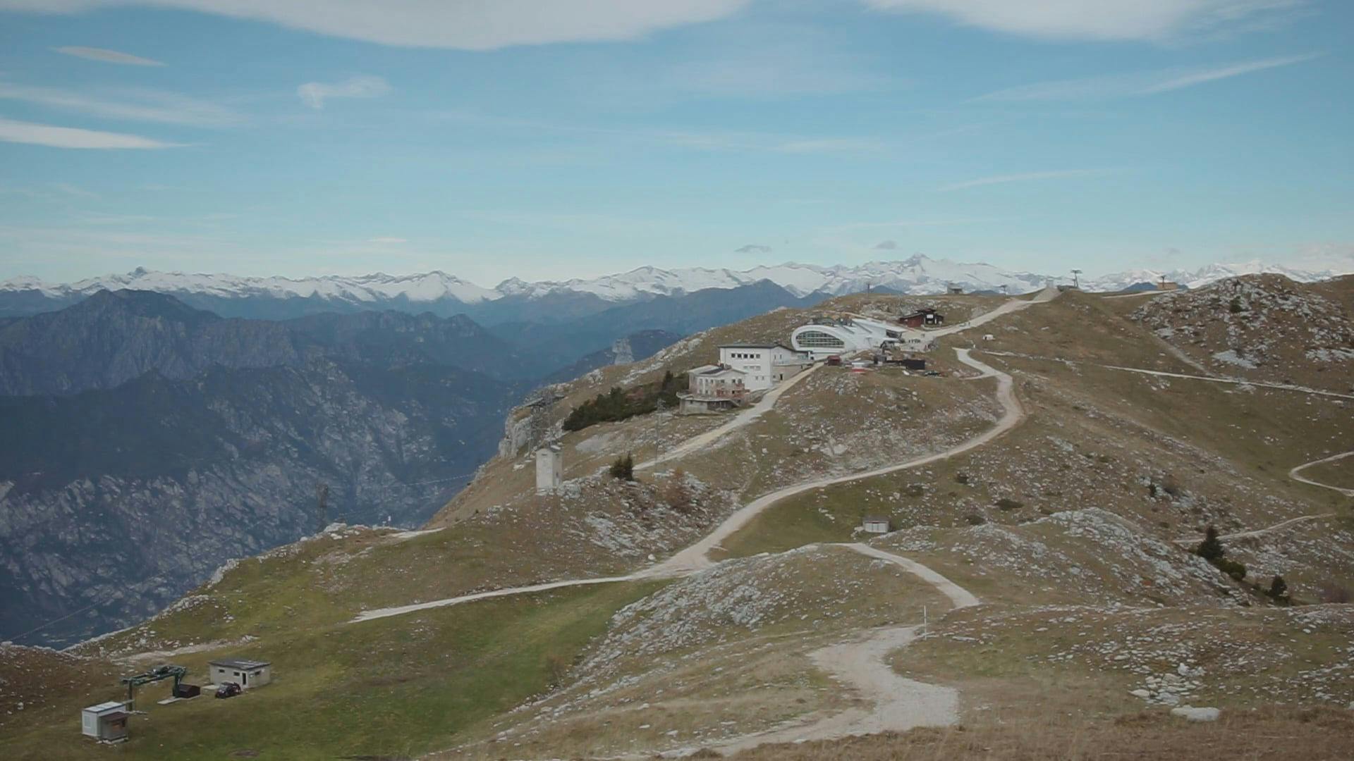 Buildings and Houses on Top of a Mt. Monte Baldo Free Stock Video ...