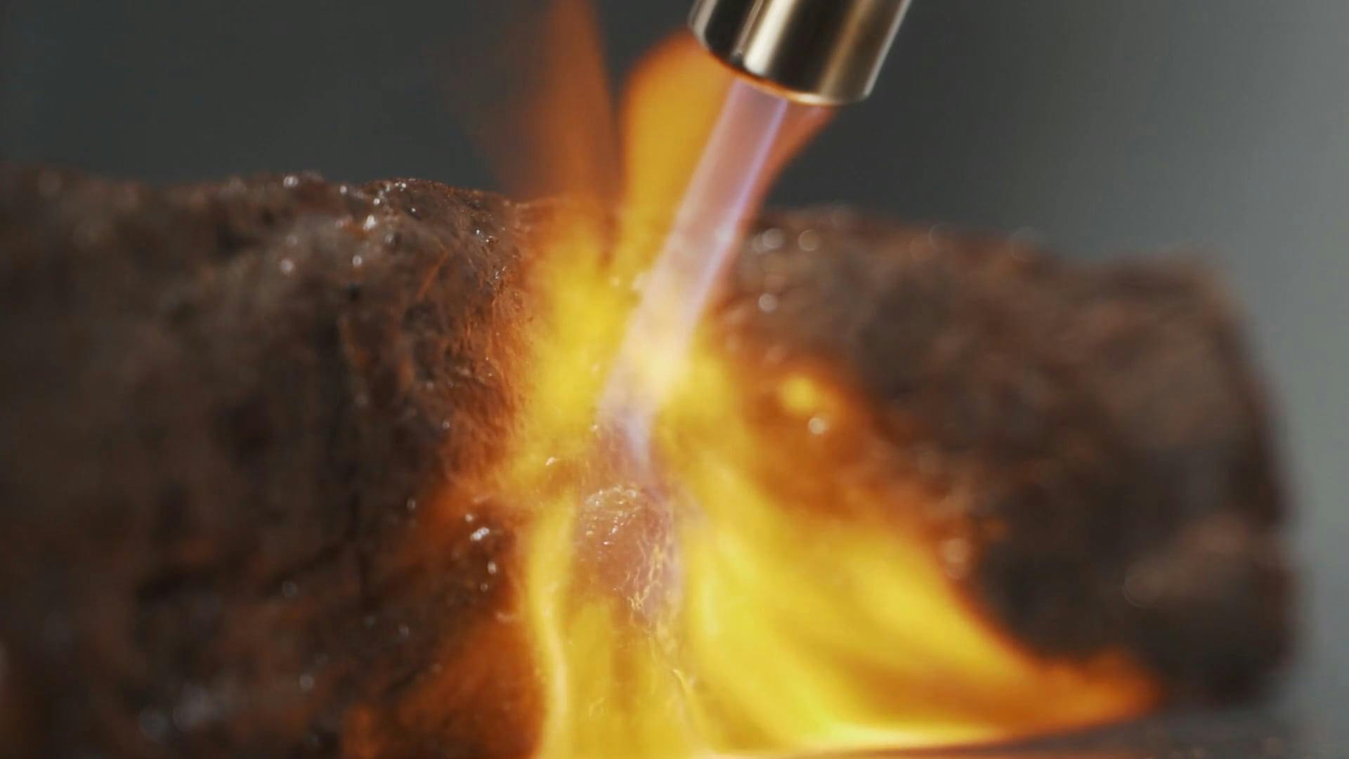 Blow Torching a Meat Free Stock Video Footage, Royalty-Free 4K & HD ...