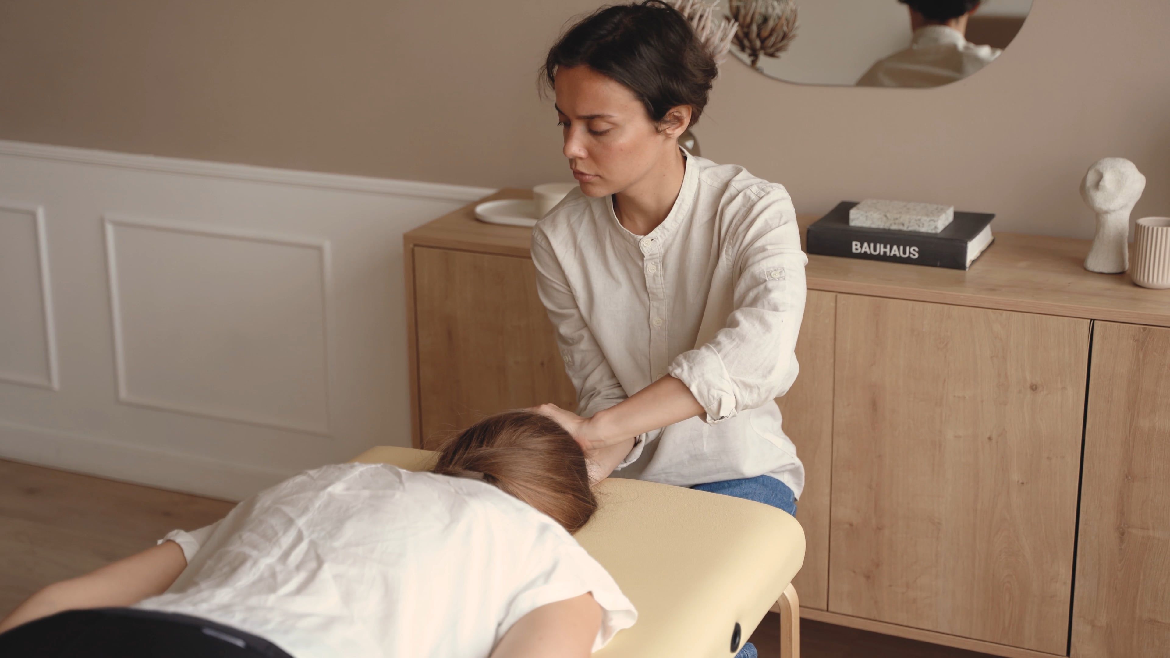 Person Getting A Body Massage · Free Stock Video