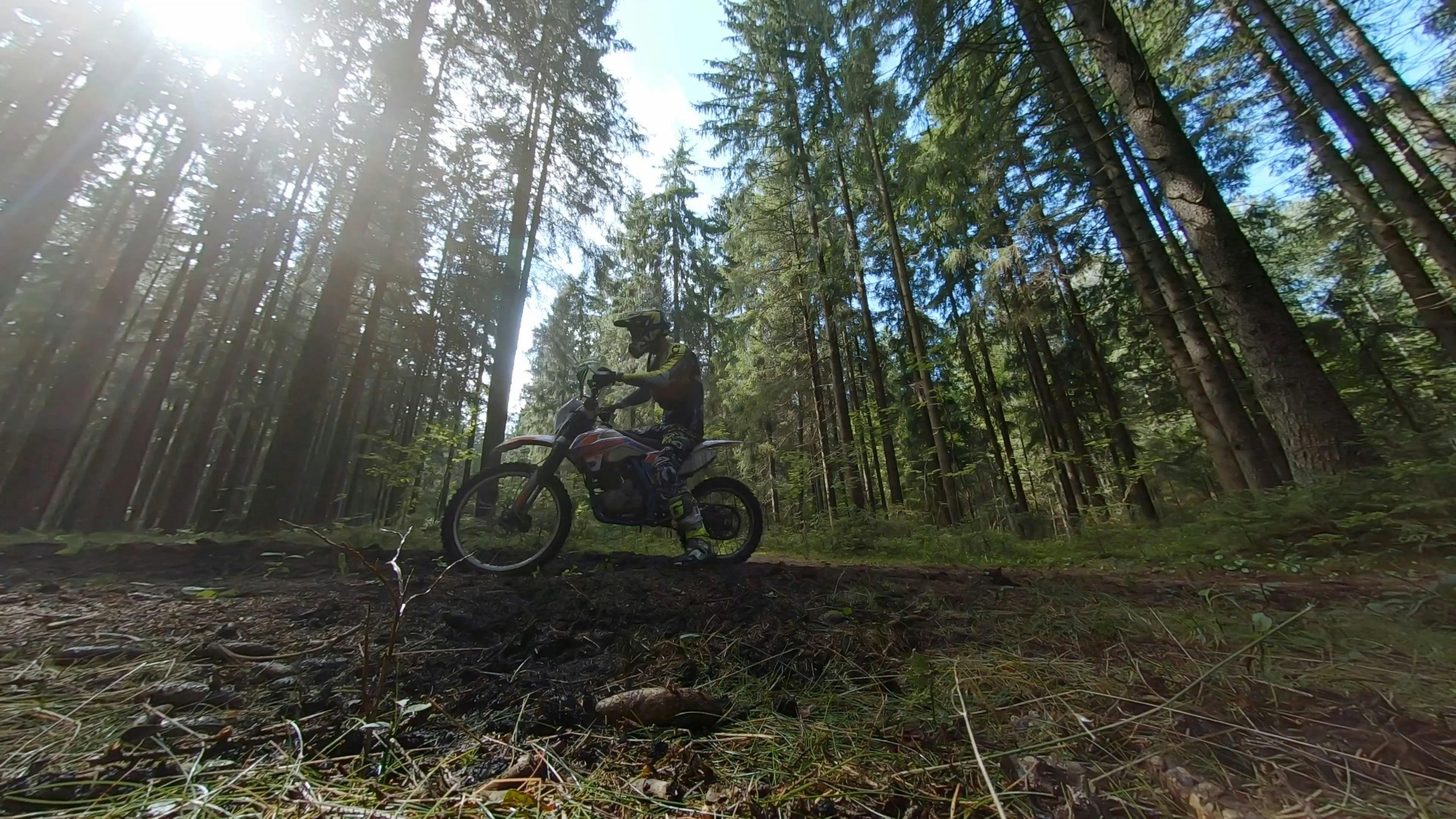 Man Cycling on Mountain Trails Free Stock Video Footage, Royalty-Free ...