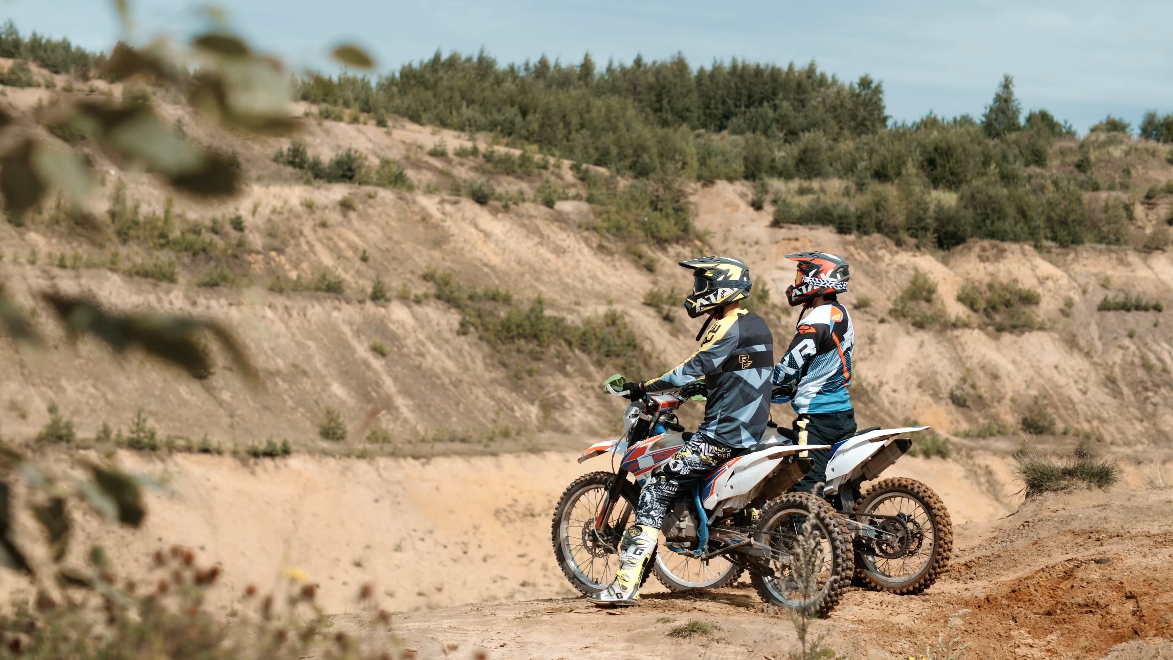 Motorcycling in the Outdoors · Free Stock Video
