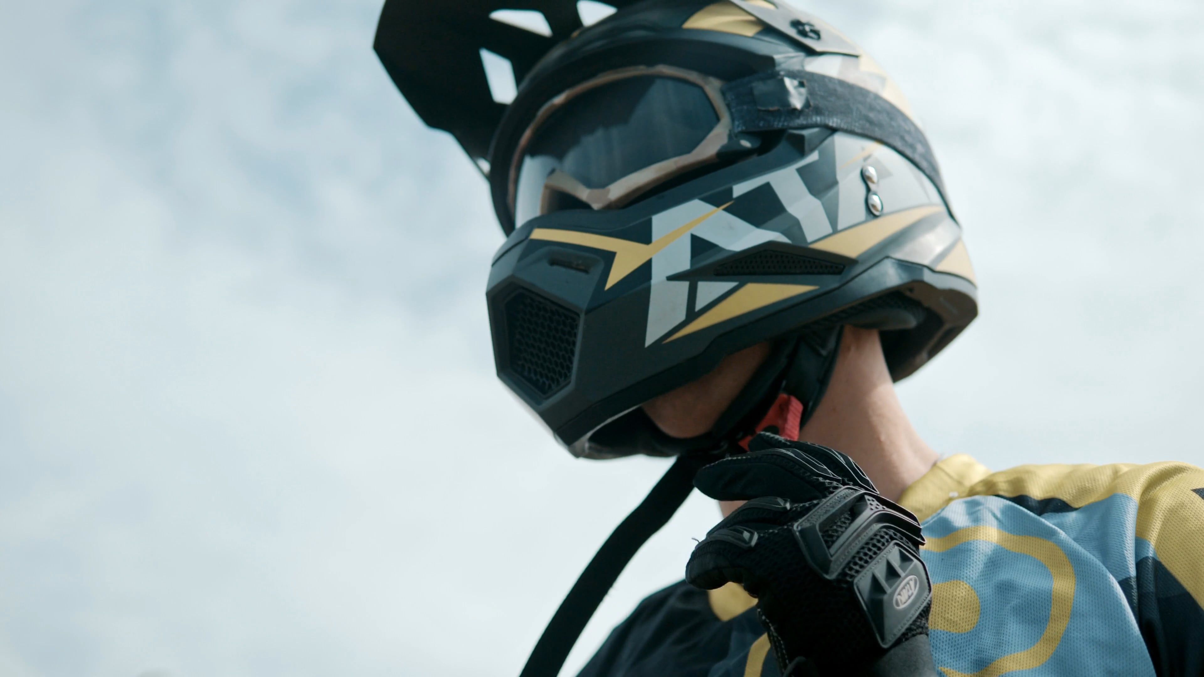 Man Removing his Helmet and Smiling Free Stock Video Footage, Royalty ...