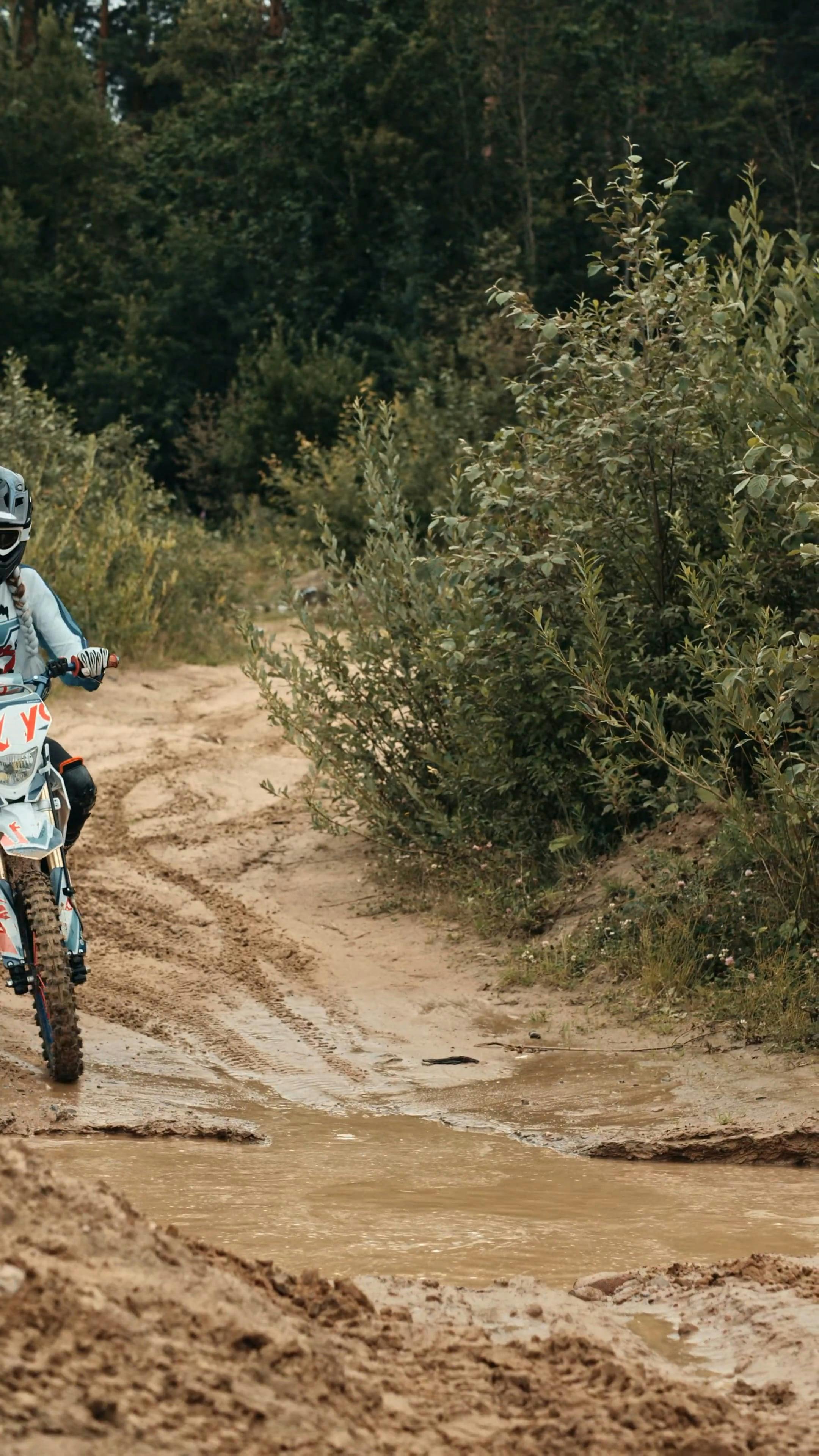 Person Riding a Motocross · Free Stock Video