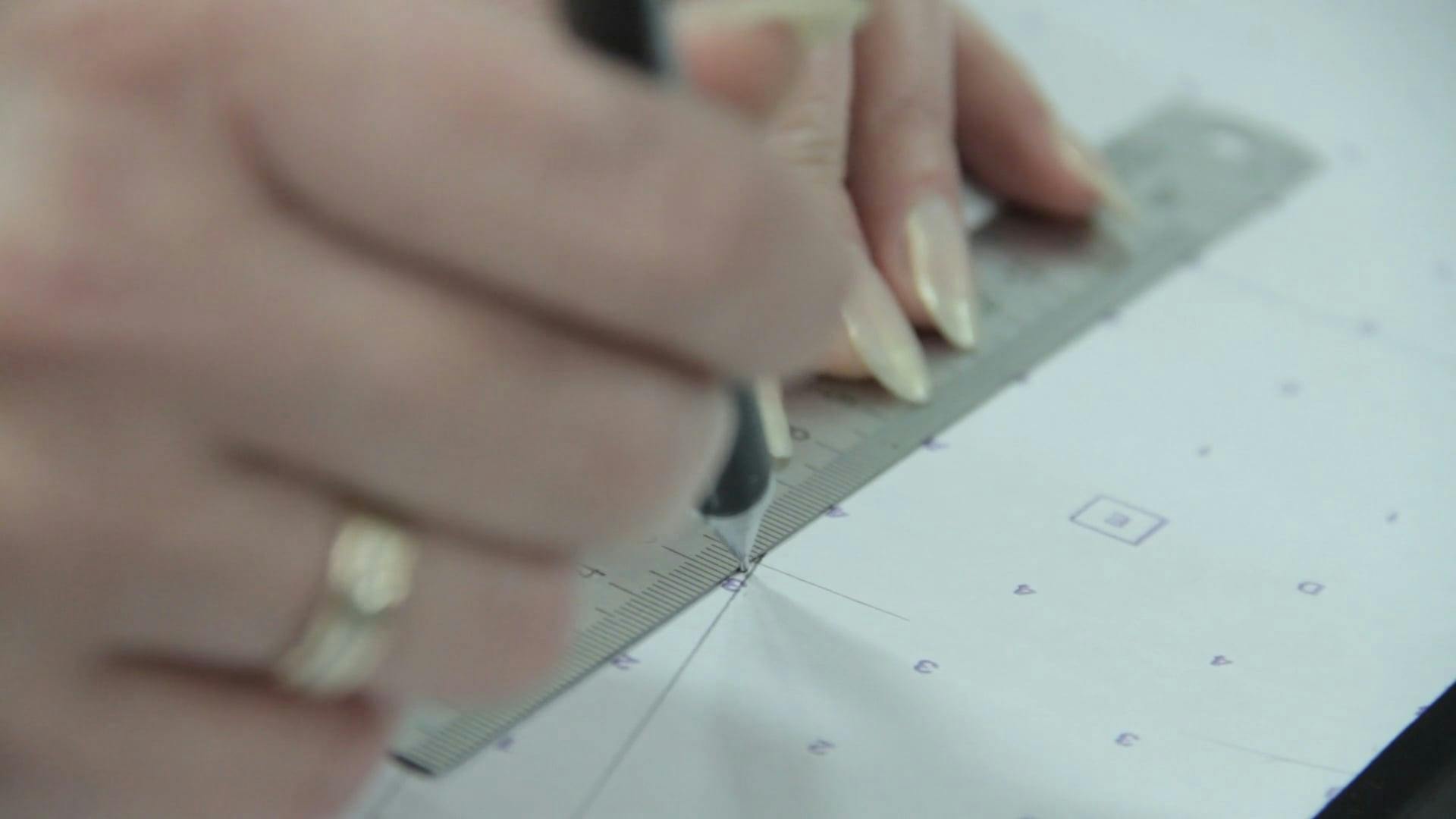 A Person Using Ruler · Free Stock Video