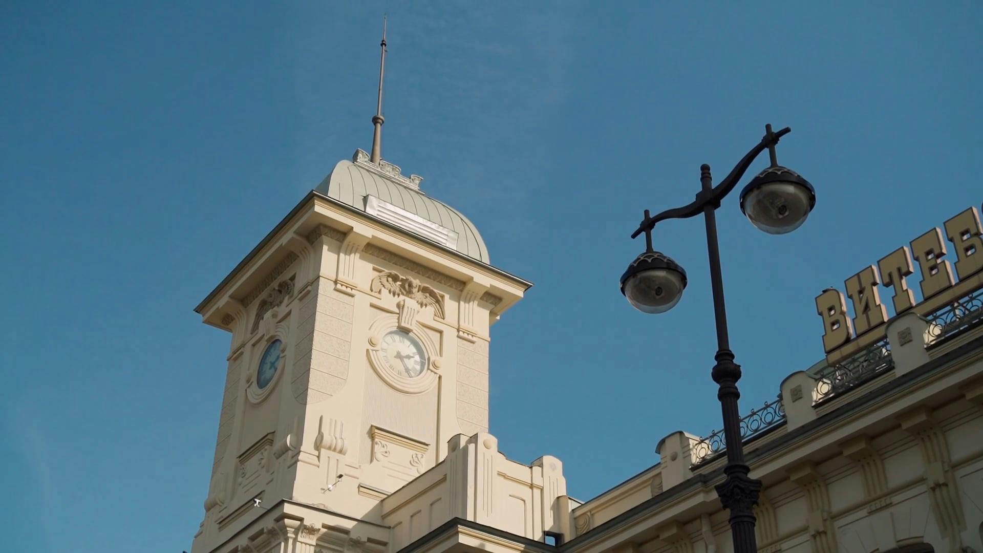 Clock Tower in a Sunny Day · Free Stock Video