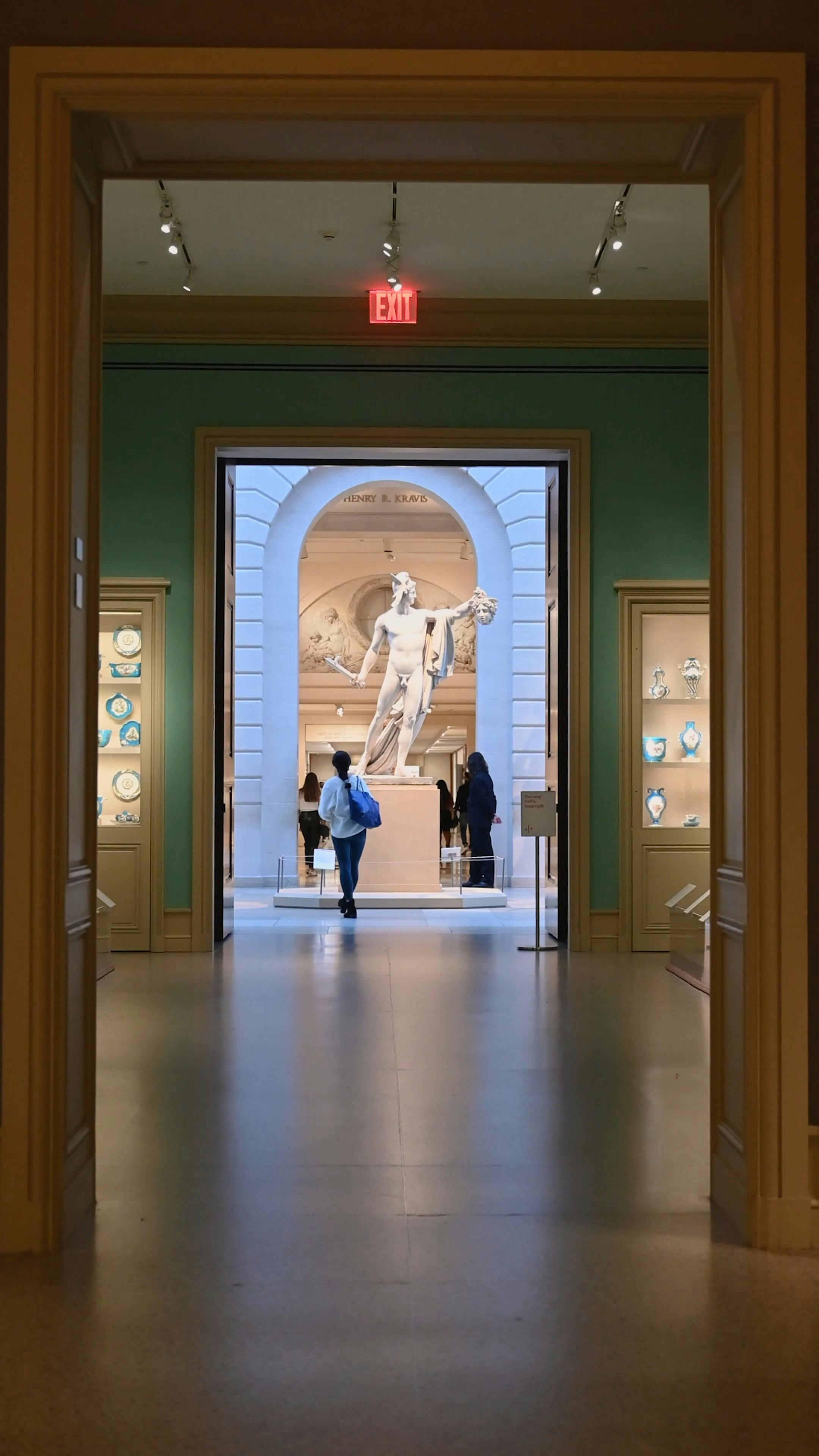A Footage of a Sculpture in a Museum · Free Stock Video