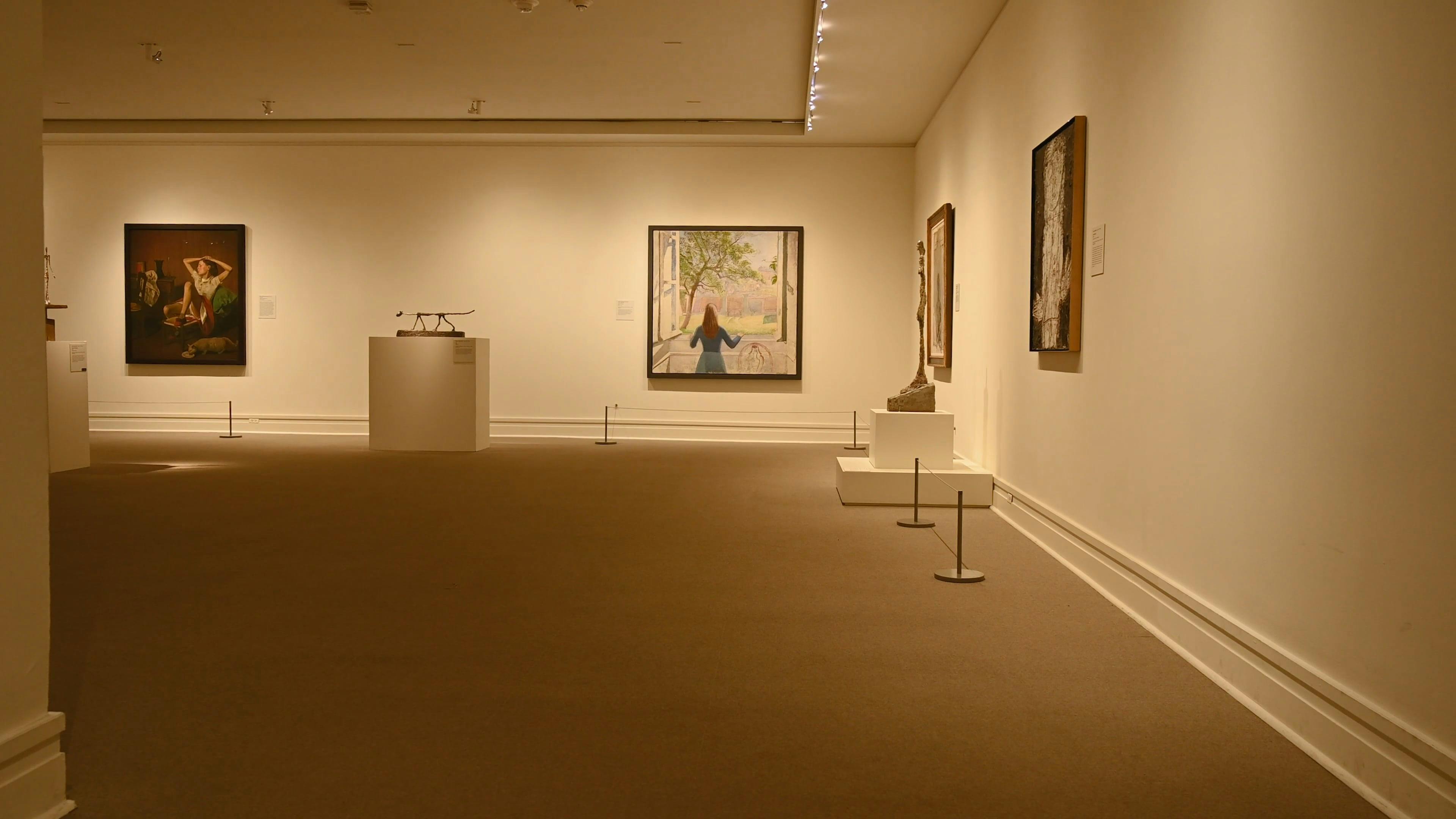 Arts inside a Gallery · Free Stock Video