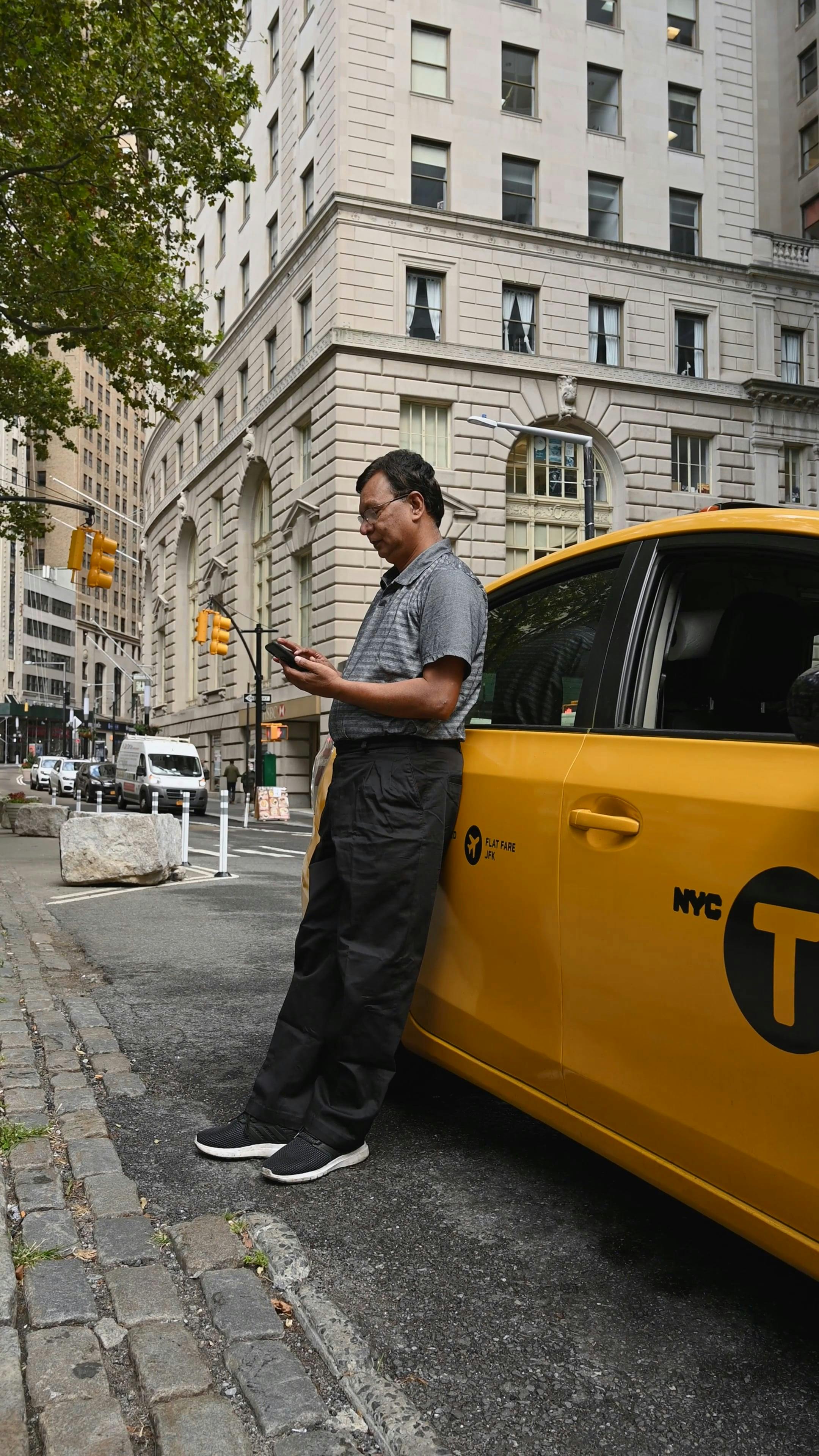 Cab Driver Searching for Address with Mobile · Free Stock Video