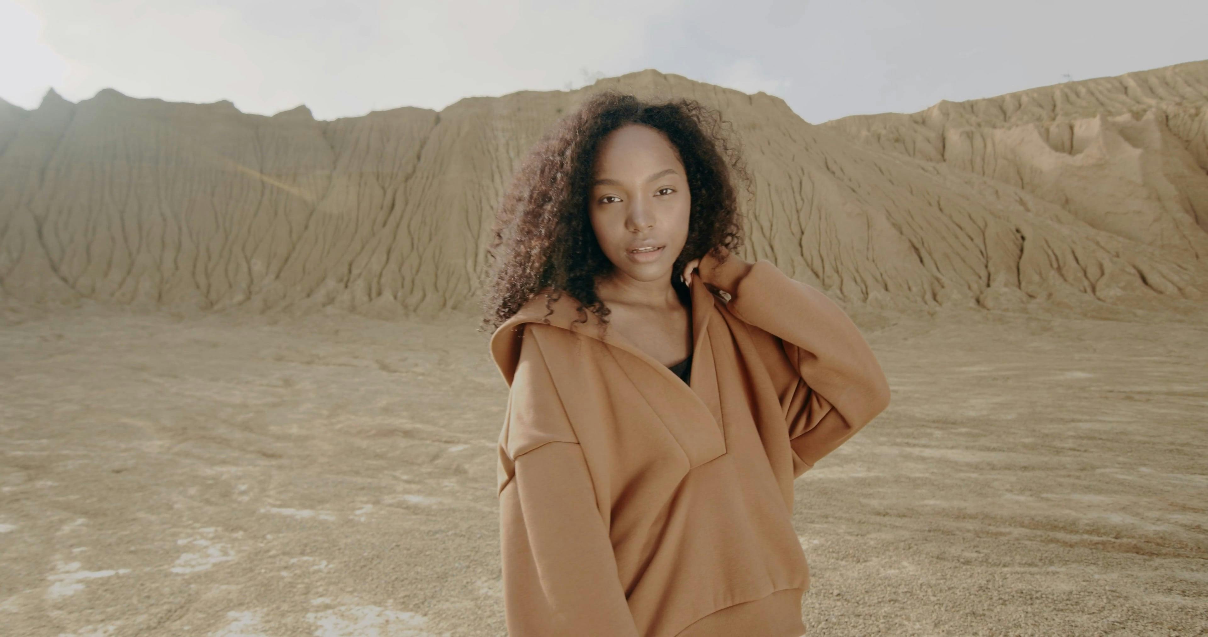 A Model in the Desert Free Stock Video Footage, Royalty-Free 4K & HD ...