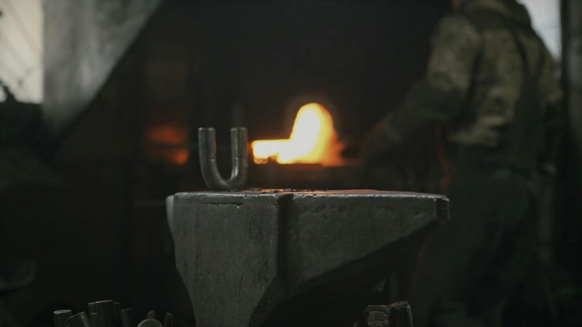 Hot Iron Rod on Anvil · Free Stock Video