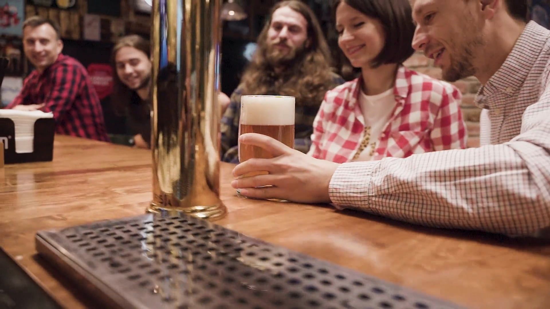 People Passing the Beer · Free Stock Video
