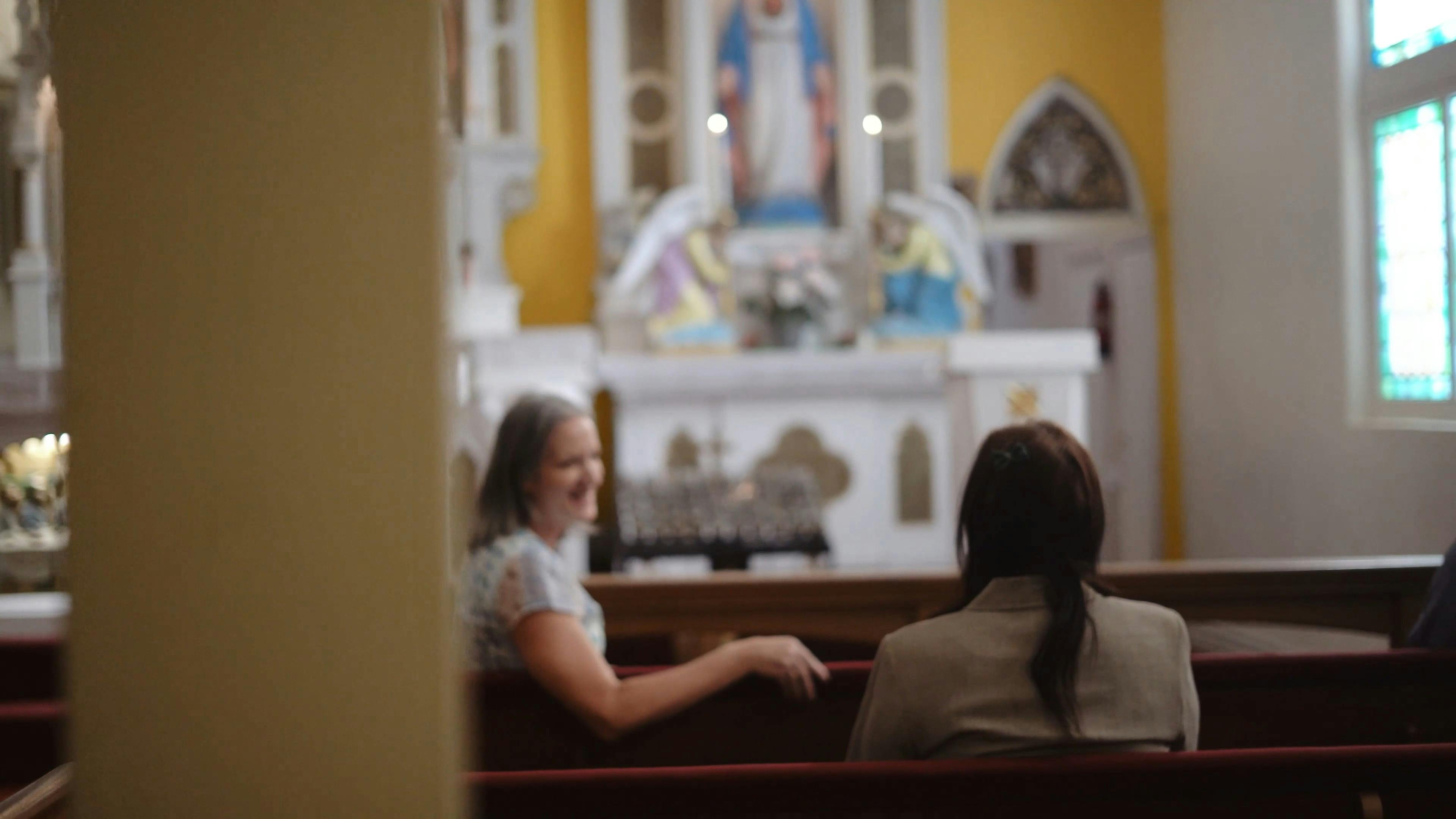 People Inside a Church · Free Stock Video