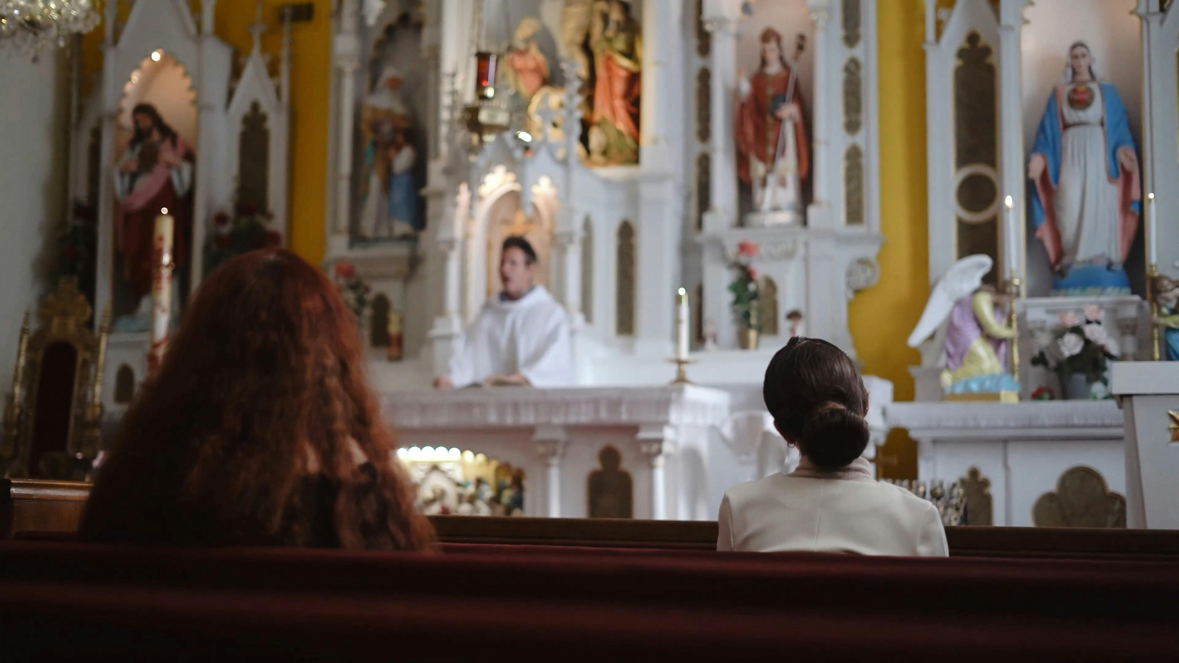 People Inside a Church · Free Stock Video