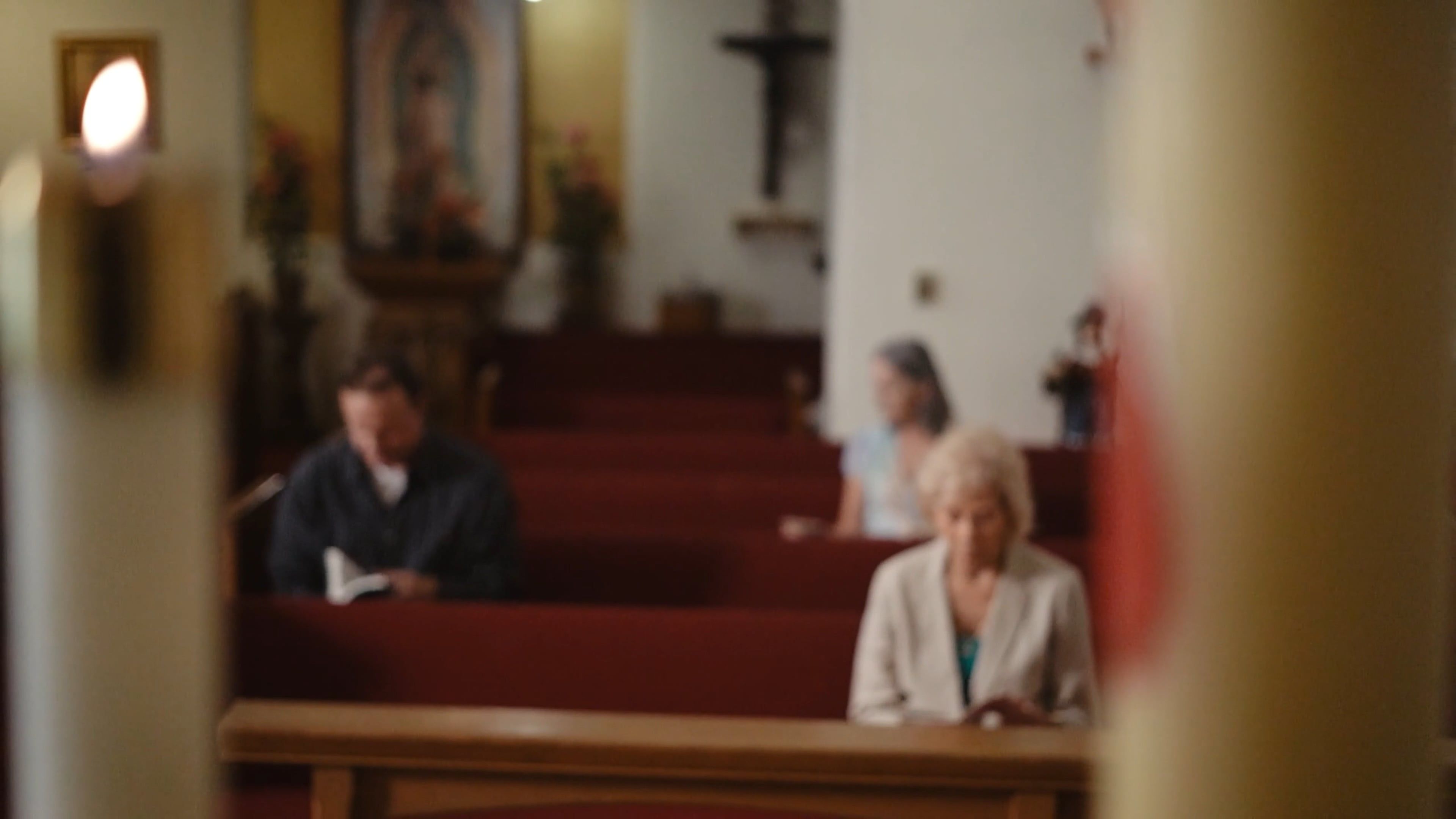 People Praying in the Church · Free Stock Video