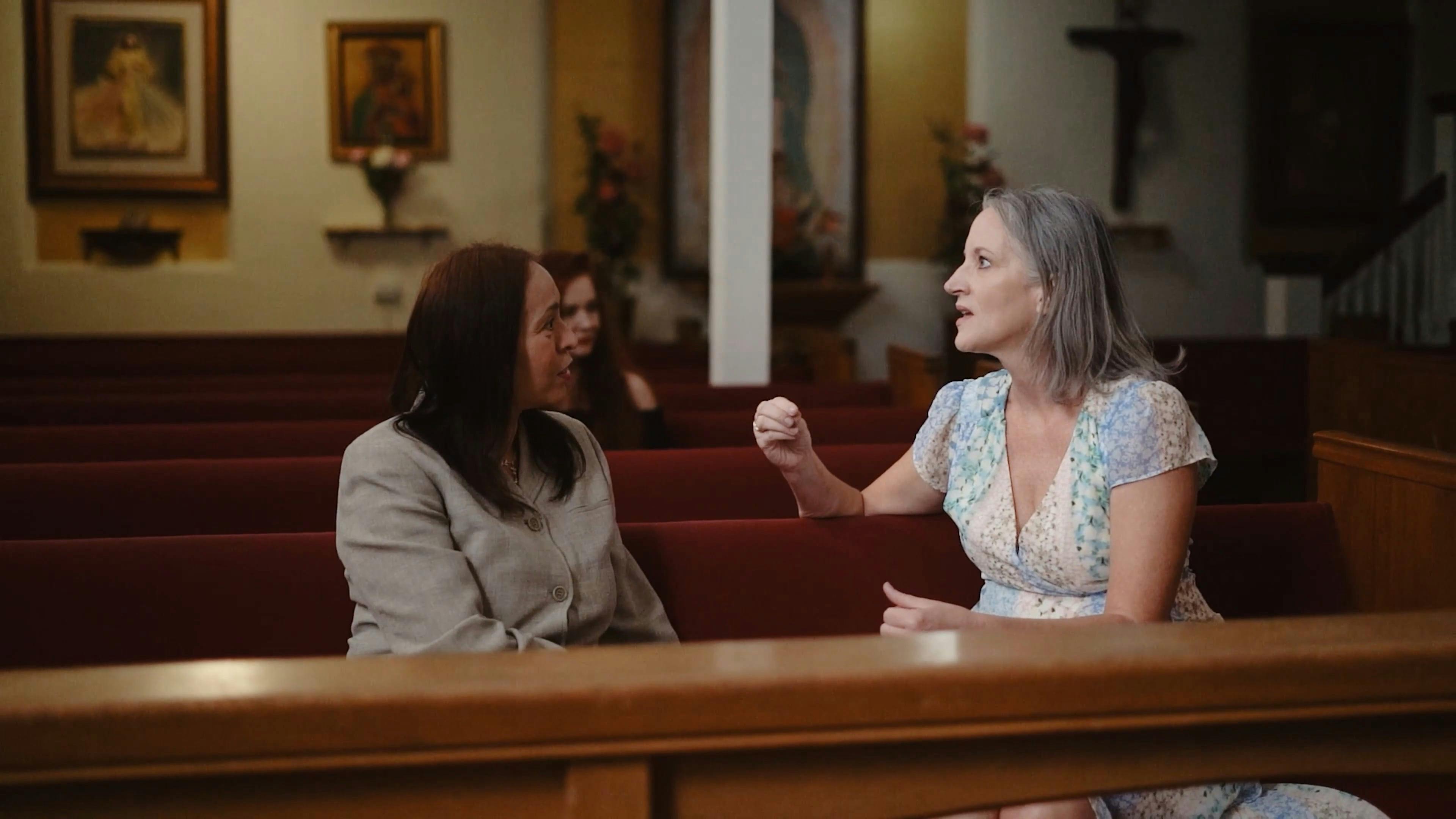 Two People Talking in the Church Free Stock Video Footage, Royalty-Free ...