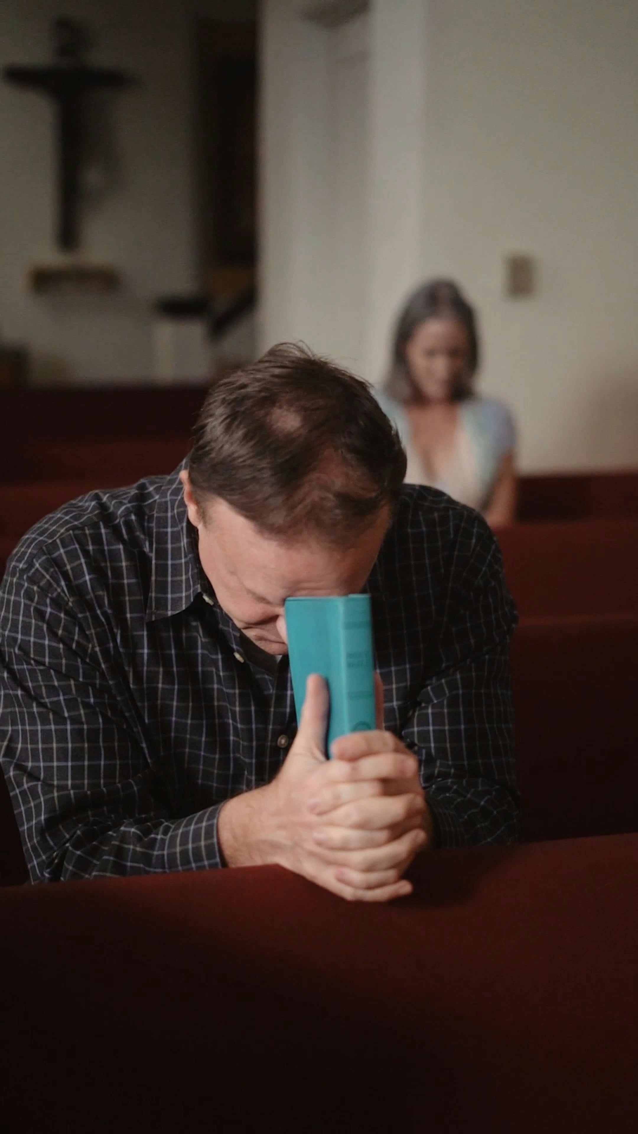 Men Sitting on Pew at the Church Free Stock Video Footage, Royalty-Free ...