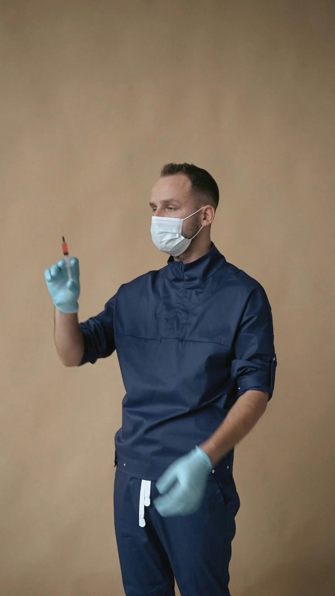 Close-Up Video of a Hand Holding an Injection Free Stock Video Footage ...